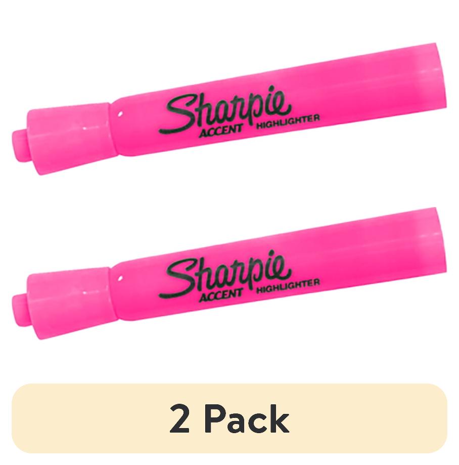 (2 pack) Sharpie Accent Highlighters Pink 12/Case MK601PK - Walmart.com