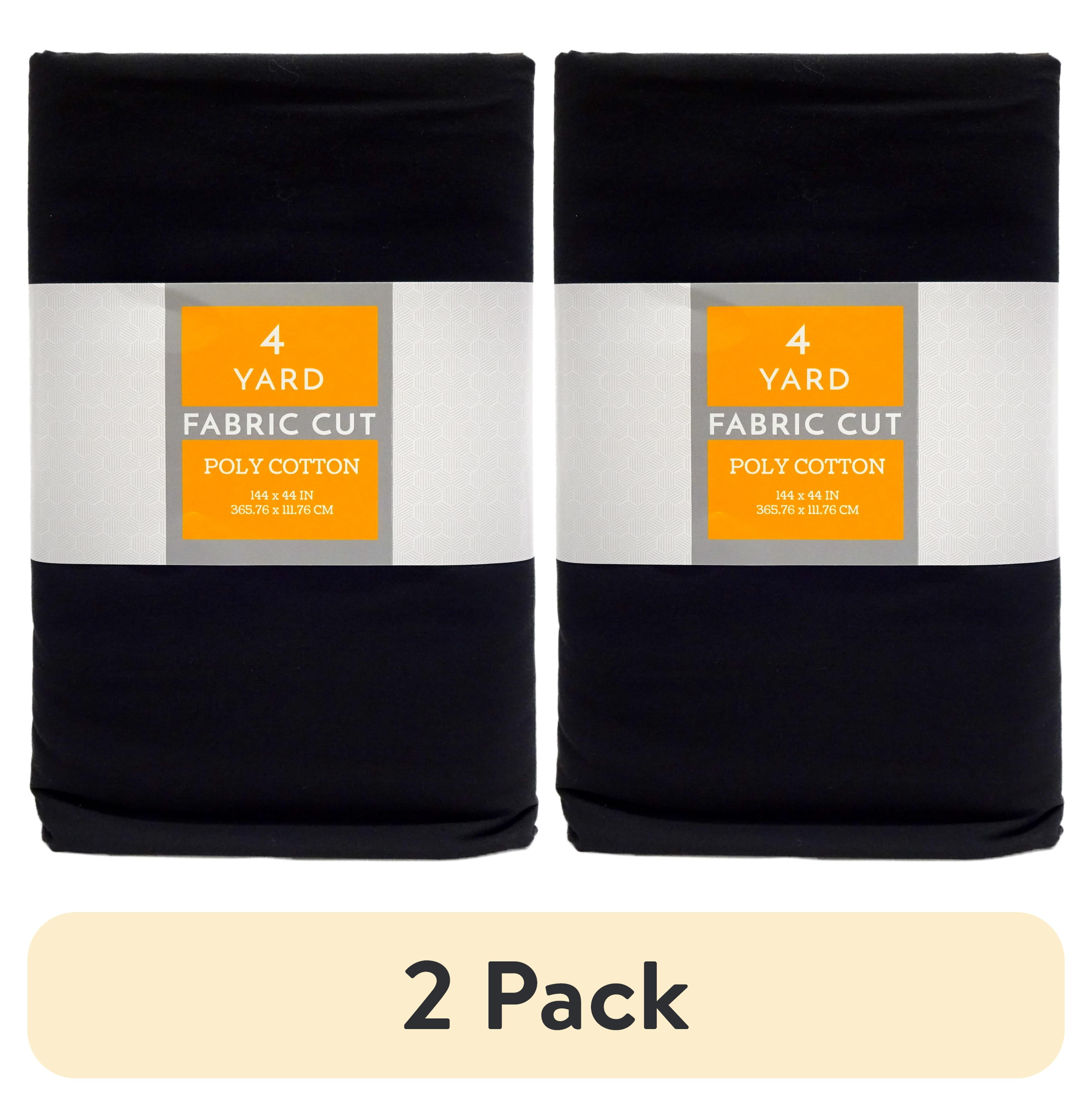 (2 pack) Shason Textile 44" x 4 Yards Polyester Blend Solid Sewing ...