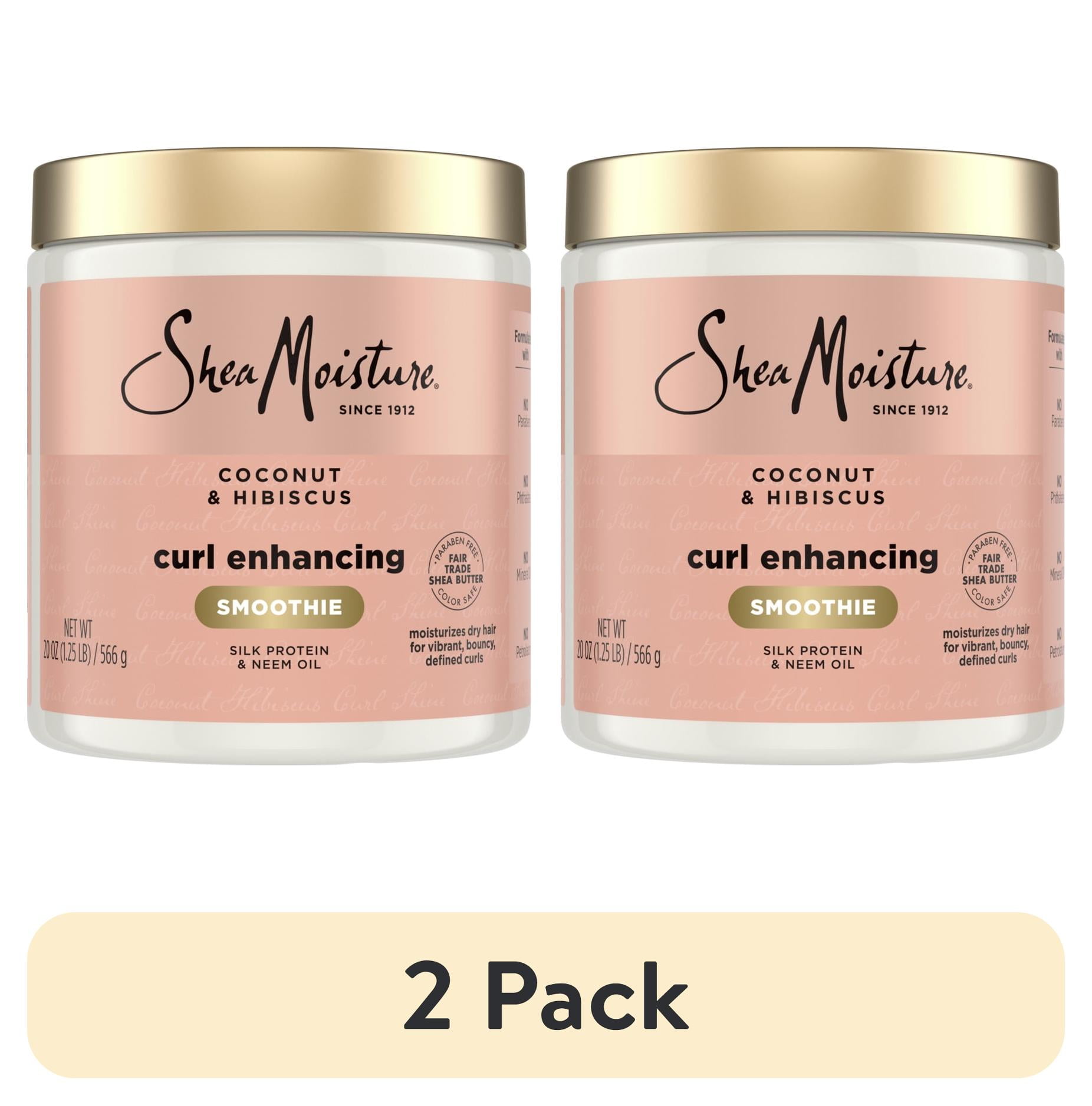 (2 pack) SheaMoisture Enhancing Hair Styling Curl Cream, with Silk ...