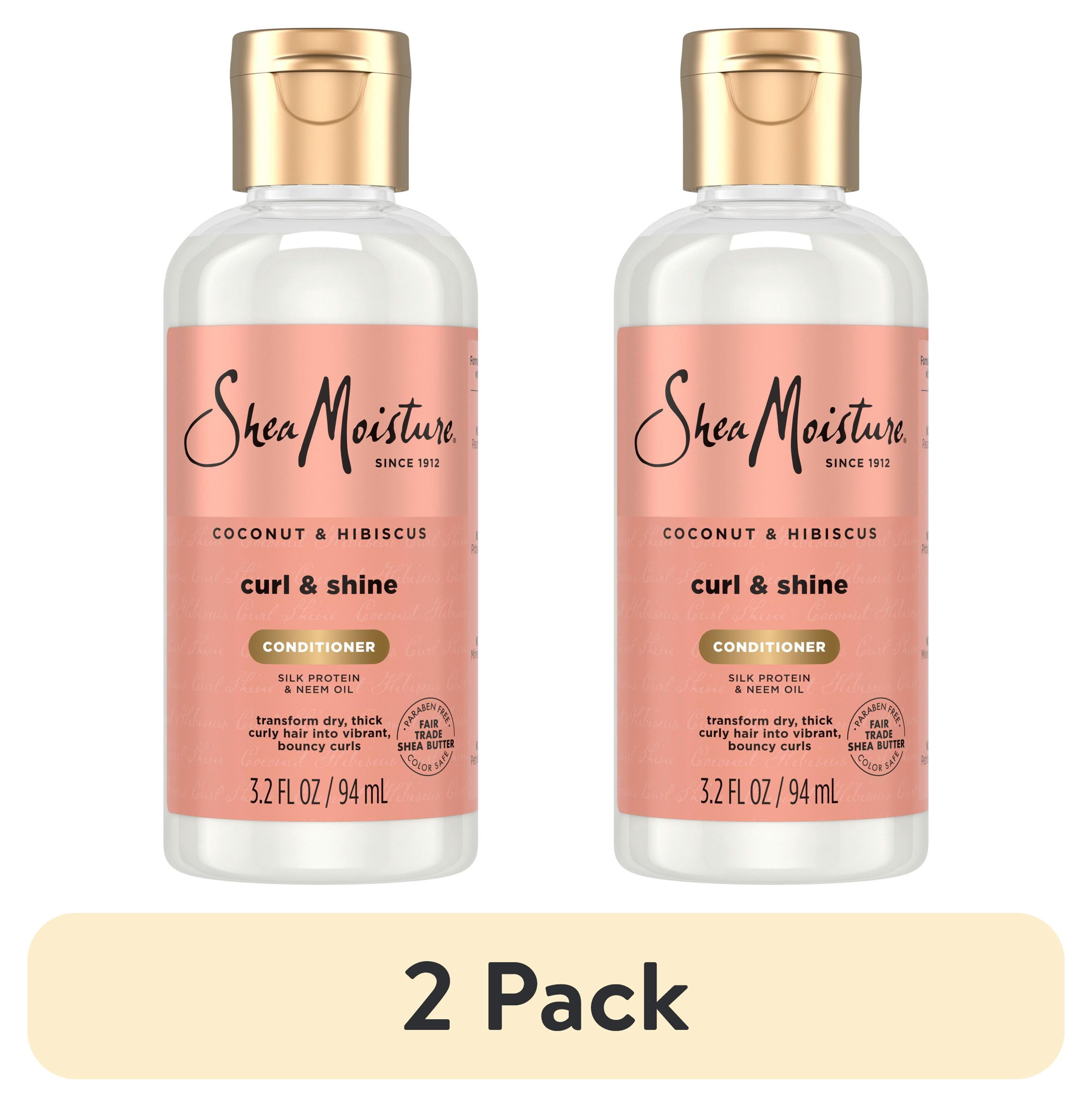 (2 pack) SheaMoisture Curl & Shine Conditioner for Thick, Curly Hair ...