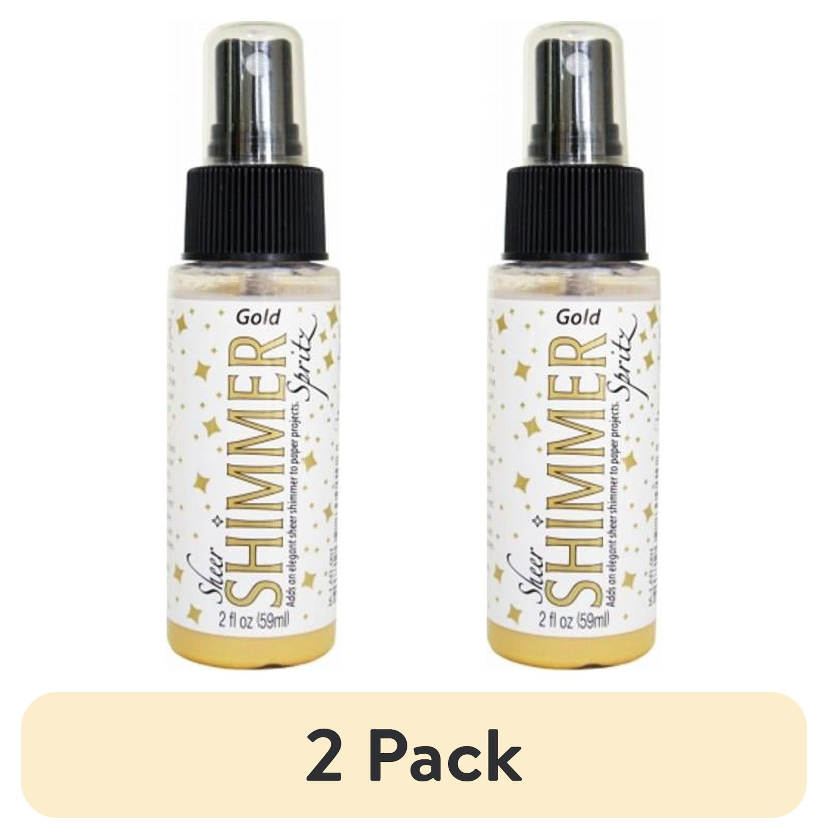 (2 pack) Sheer Shimmer Spritz Spray 2oz-Gold - Walmart.com