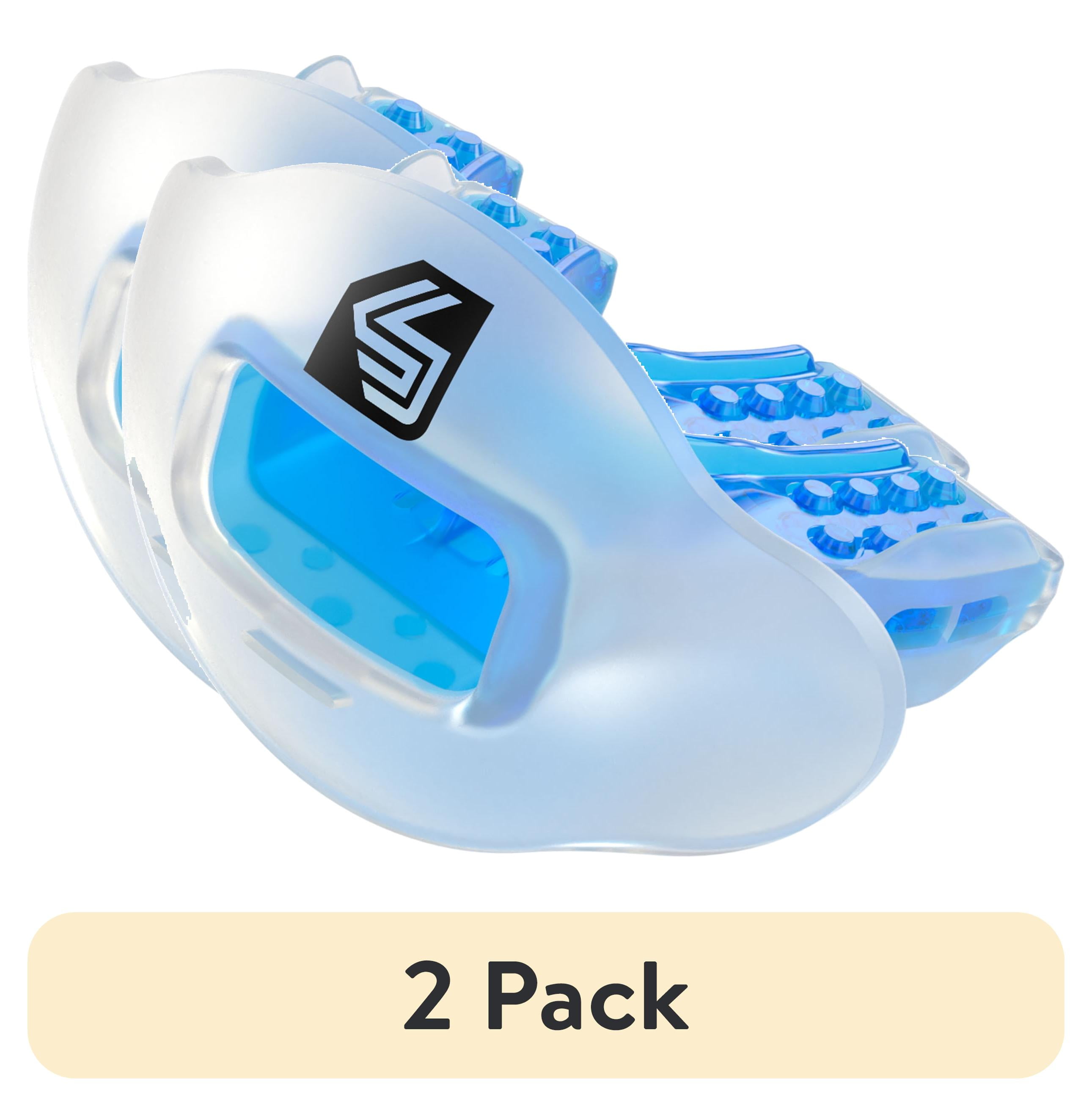 (2 pack) Shock Doctor Max Air Flow Lip Guard, Translucent Blue, Adult ...