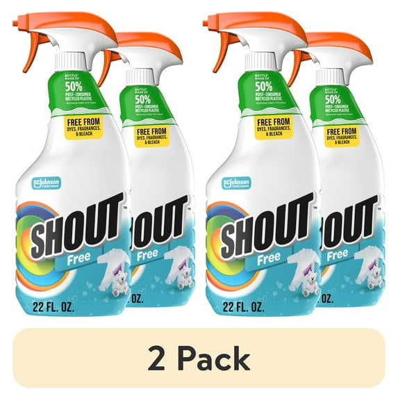 (2 pack) (2 pack) Shout Free, Laundry Stain Remover, 22 fl oz - Walmart.com