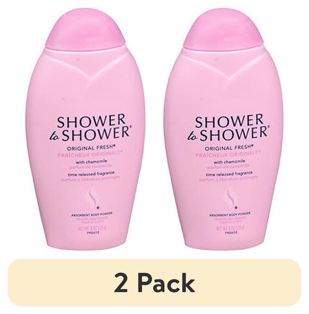 (2 pack) Shower to Shower Original Fresh Absorbent Body Powder, 8 oz ...
