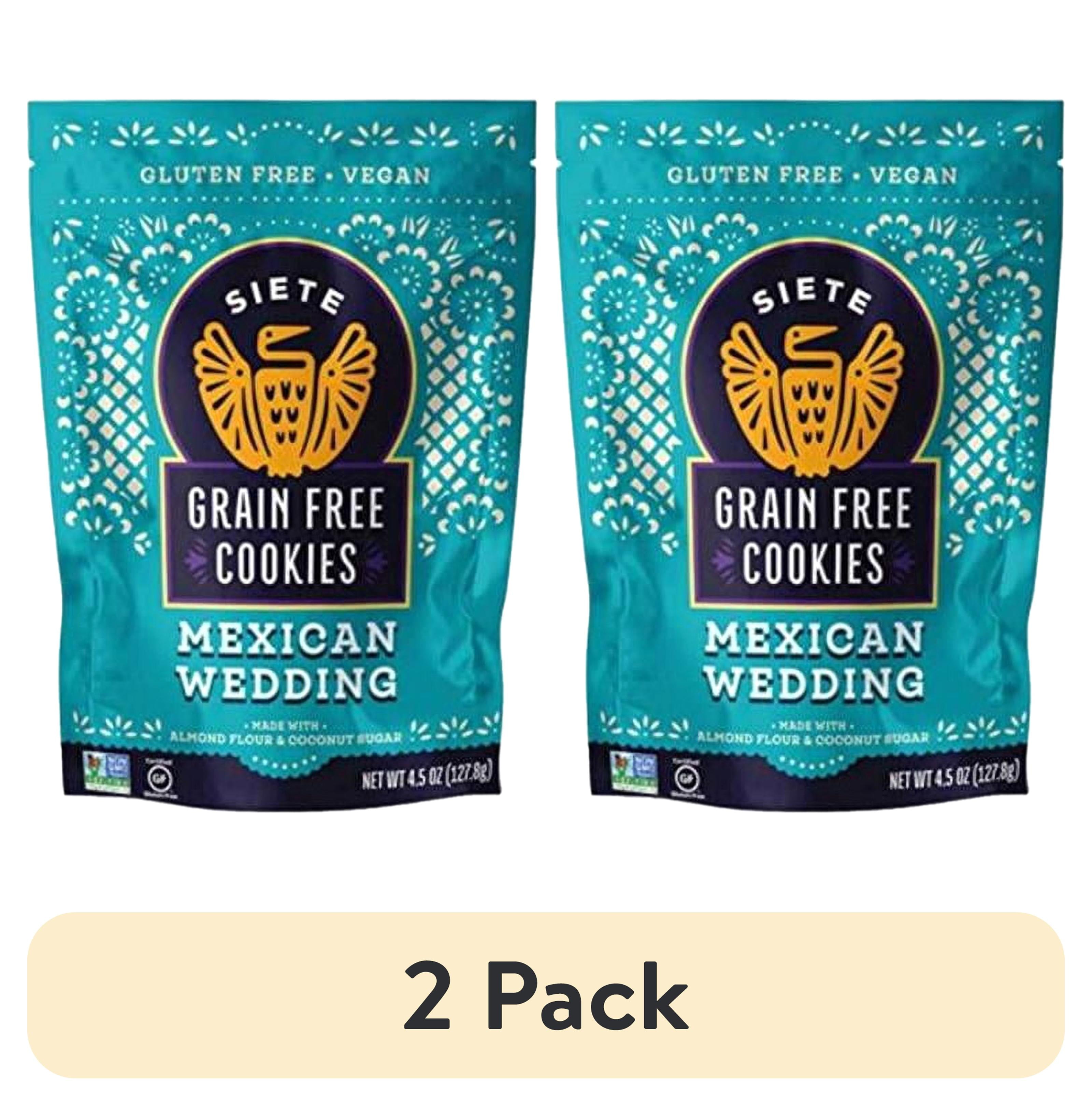(2 pack) Siete Family Foods Grain Free Mexican Wedding Cookies, 4.5 oz ...