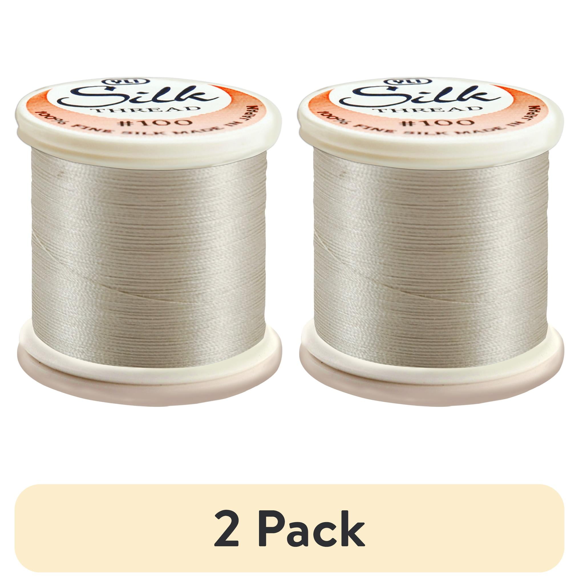 (2 pack) Silk Thread 100wt 200m - Taupe Beige - Walmart.com