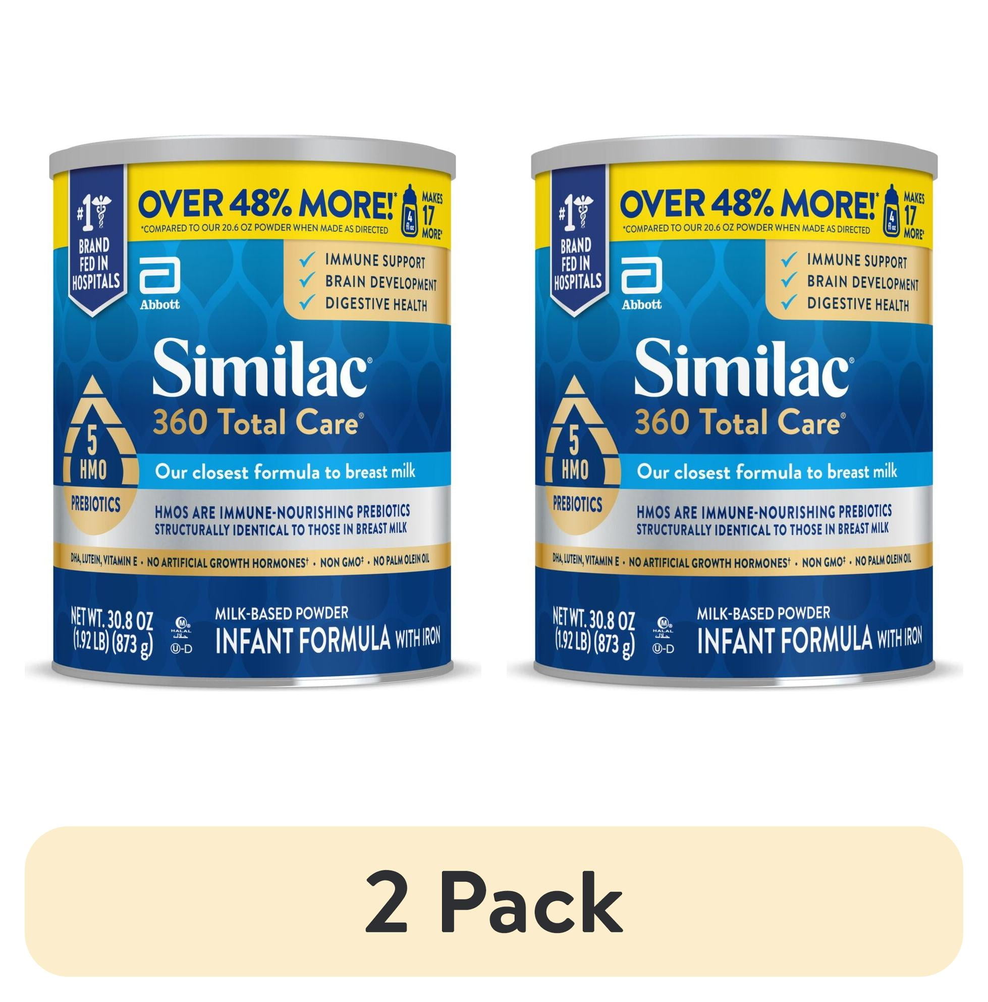 (2 pack) Similac 360 Total Care Baby Formula Powder, 30.8-oz Value Can ...