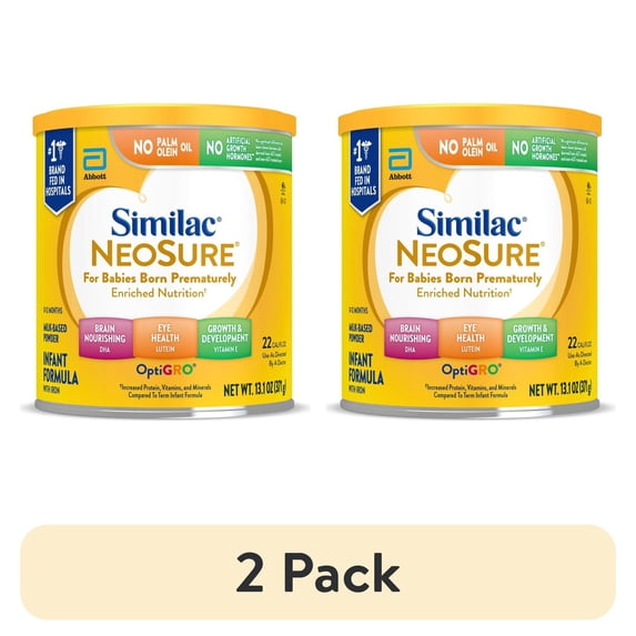 (2 pack) Similac NeoSure Premature Post-Discharge Baby Formula Powder ...