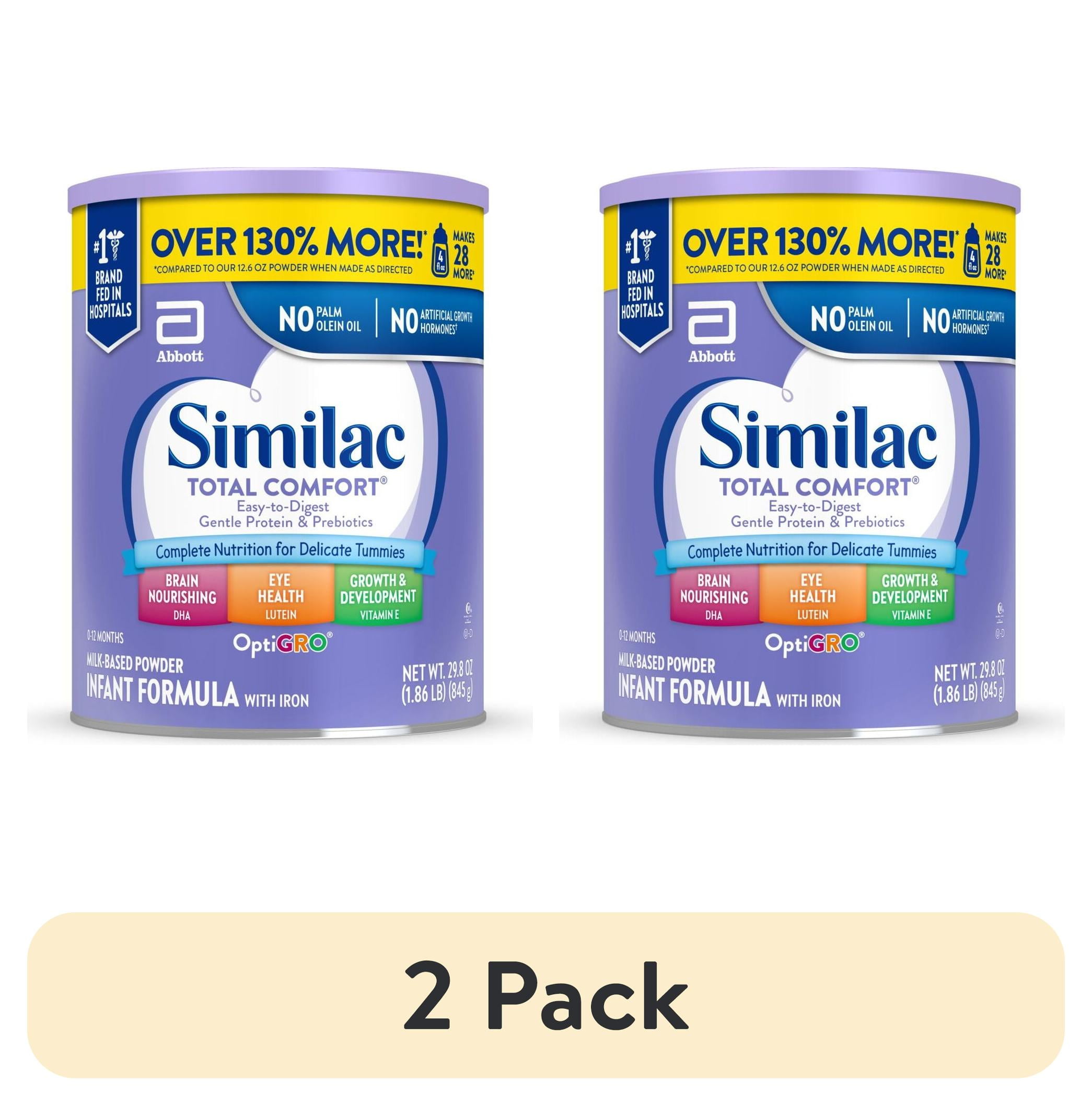 (2 pack) Similac Total Comfort Powder Baby Formula, 29.8-oz Can ...