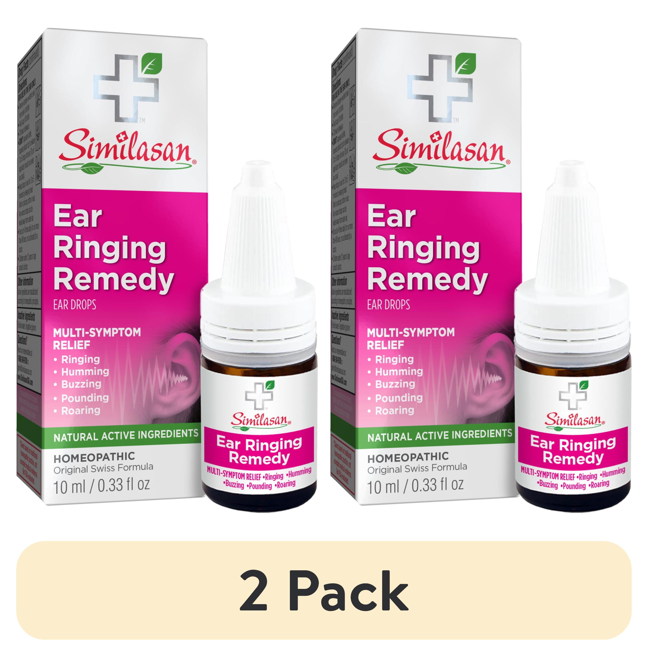 (2 pack) Similasan Ear Ringing Remedy, Ear Drops, 0.33 fl oz - Walmart.com