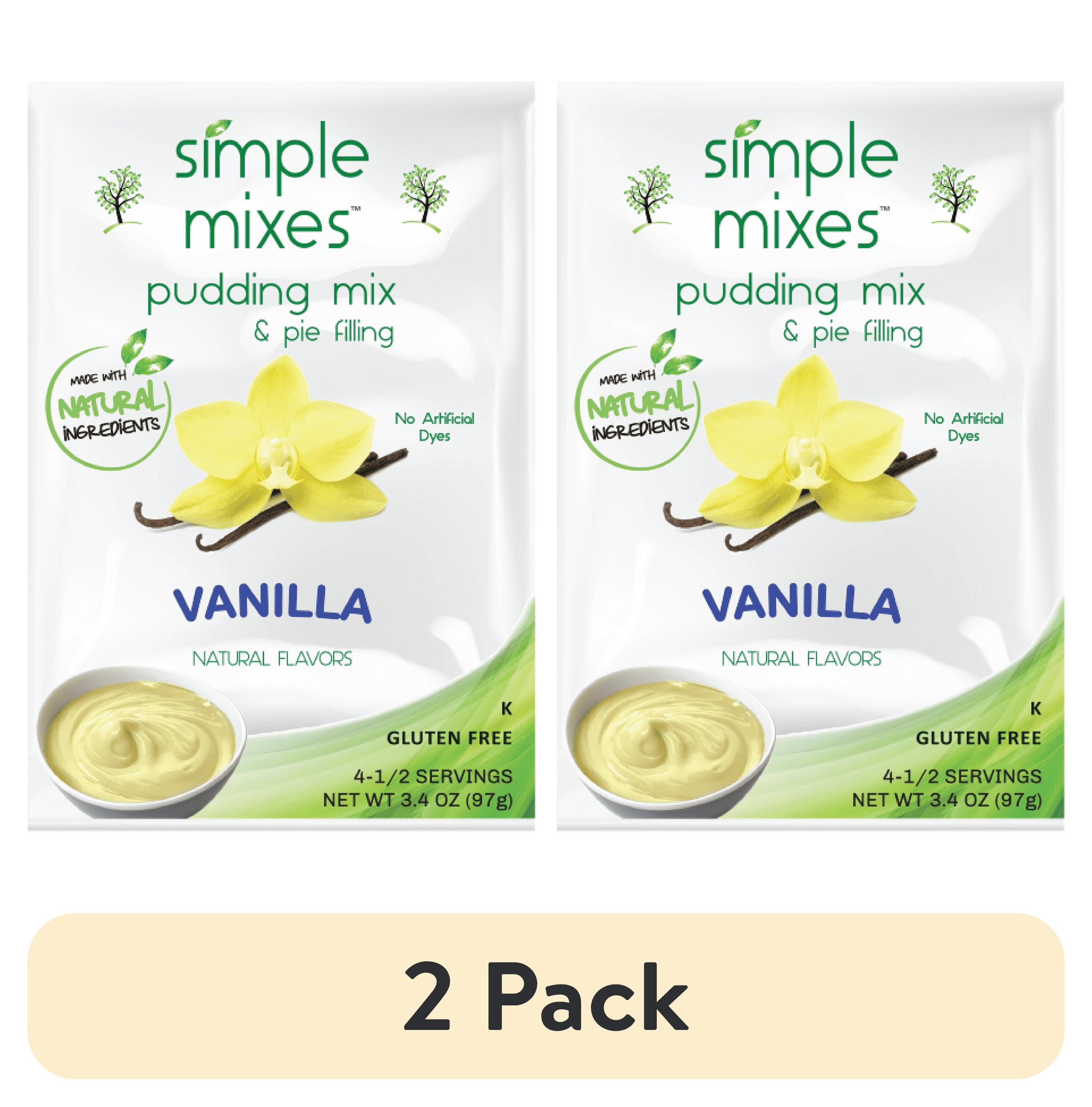 (2 pack) Simple Mixes Natural Vanilla Instant Pudding Mix & Pie Filling ...