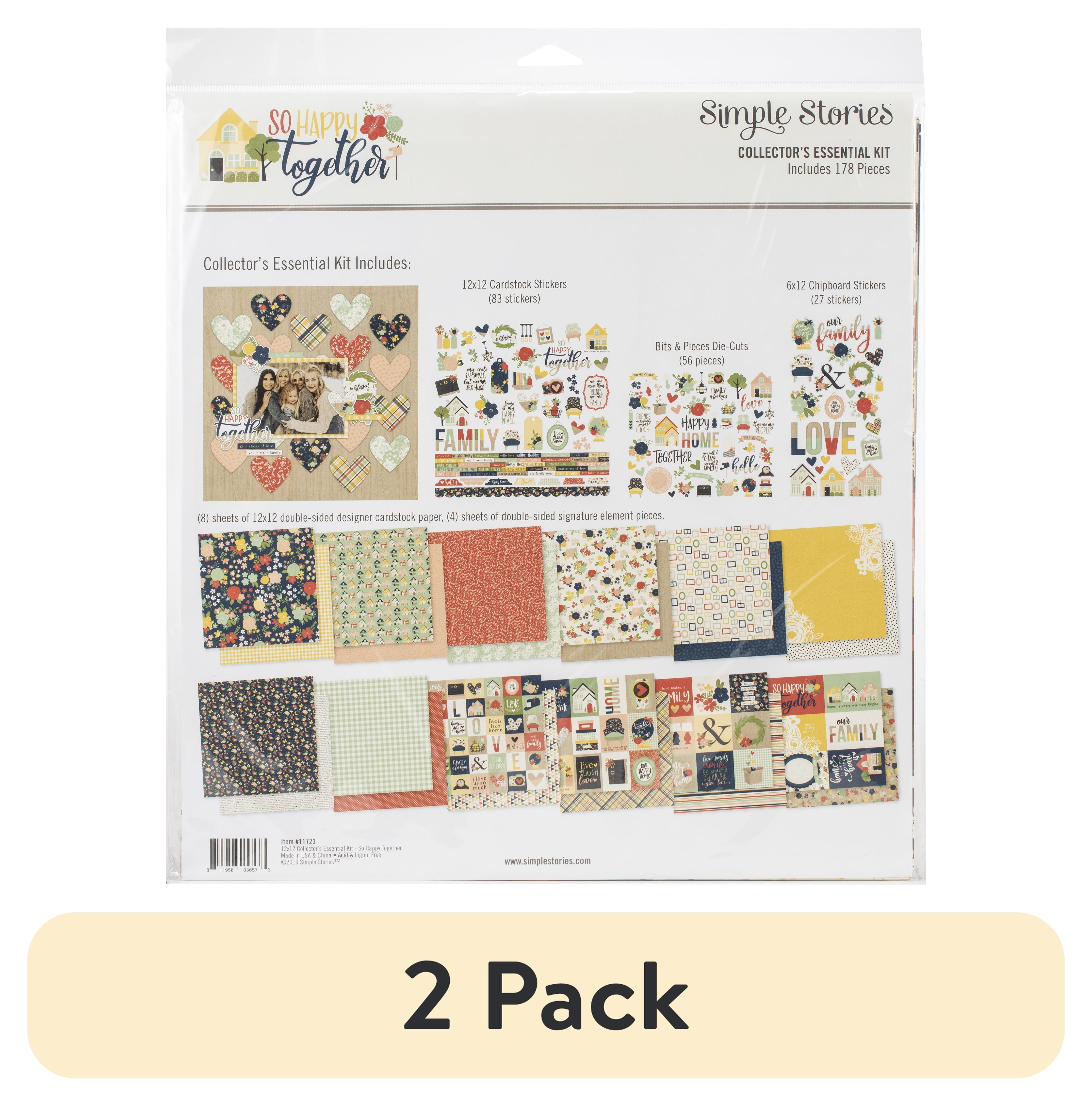 (2 pack) Simple Stories Collector's Essential Kit 12"X12"-So Happy ...