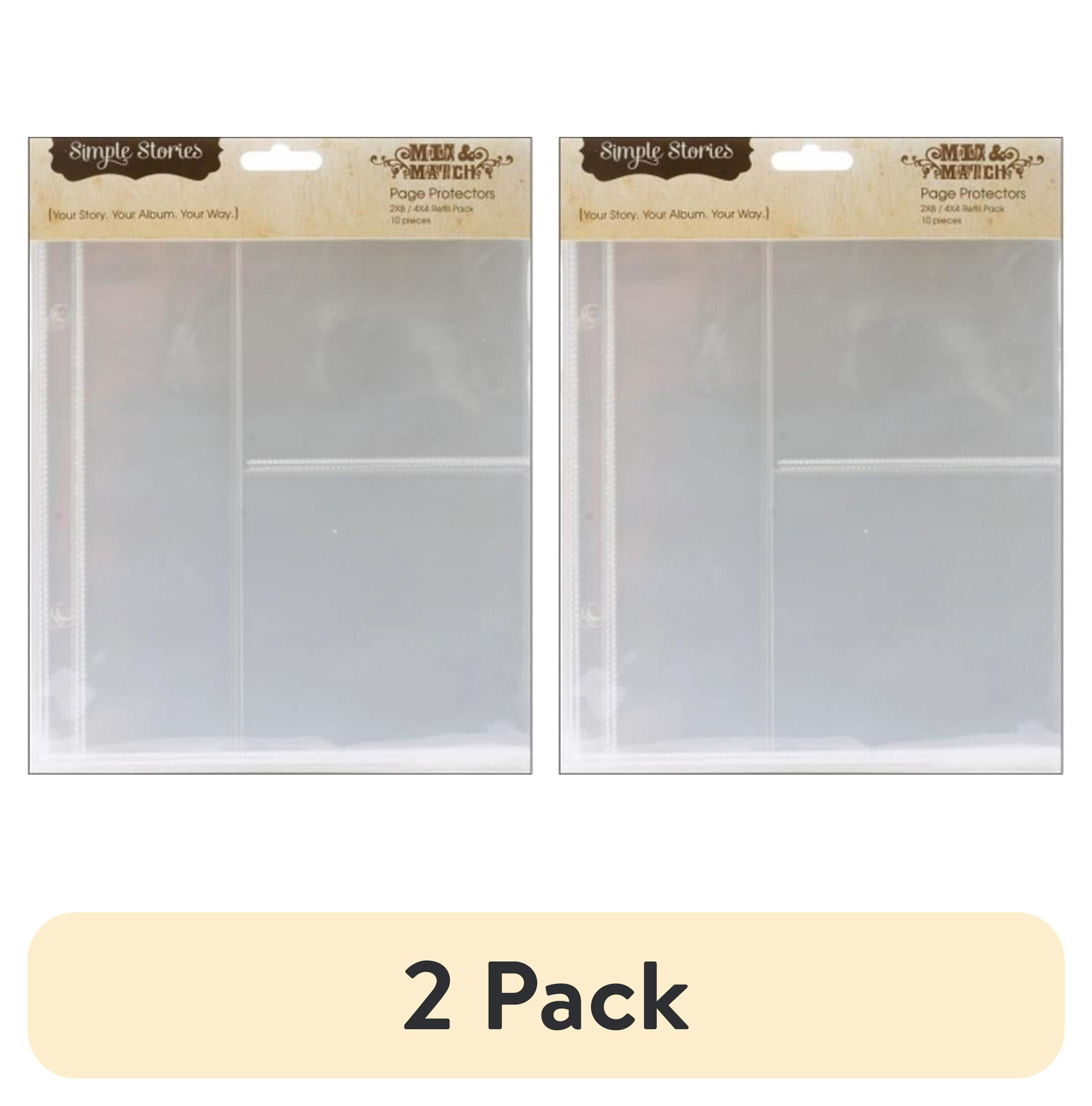 (2 pack) Simple Stories Sn@p! Pocket Pages For 6"X8" Binders 10/Pkg-(1 ...