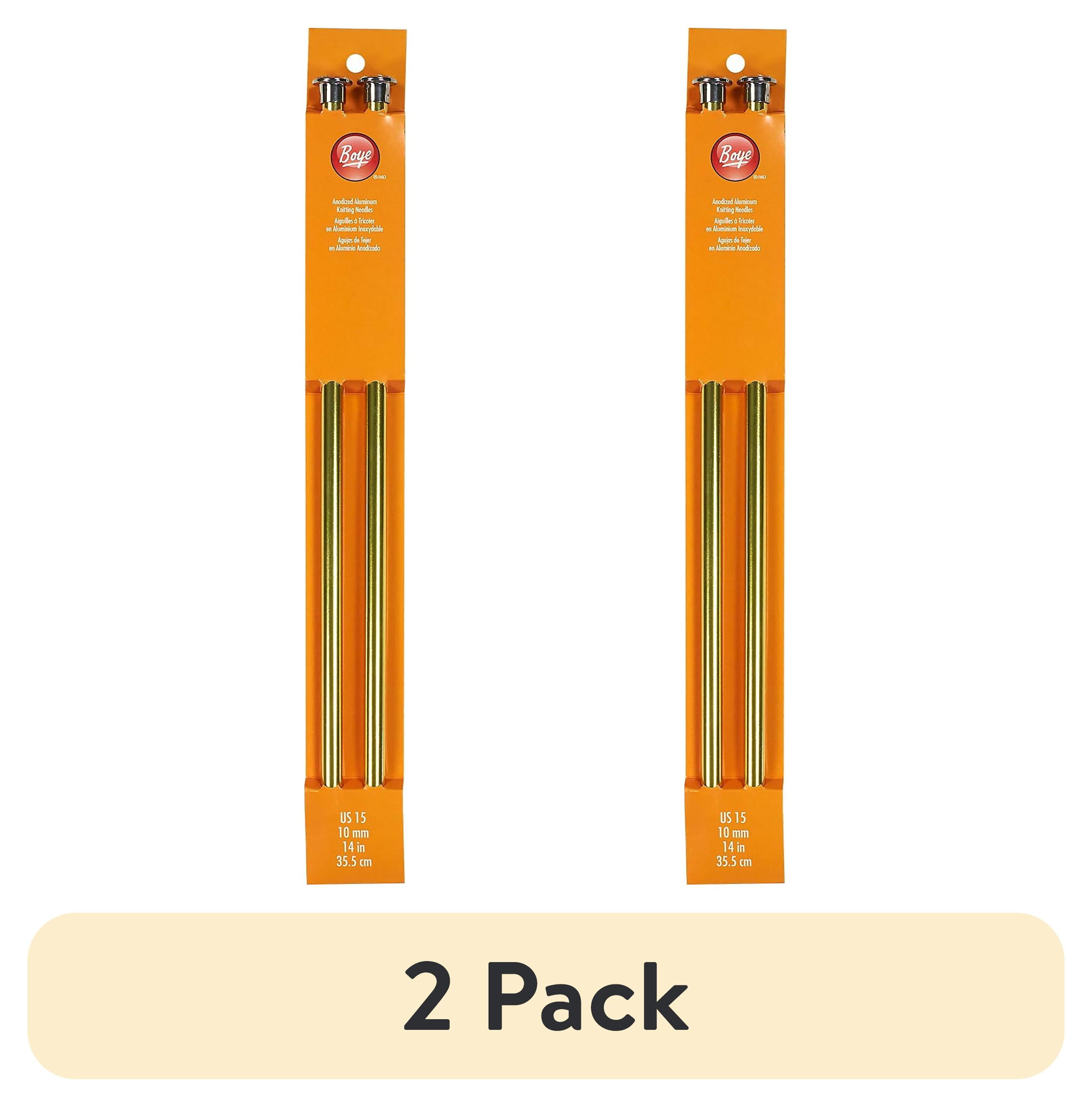 (2 pack) Simplicity Boye 14 in Anodized Aluminum Knitting Needles, Size ...