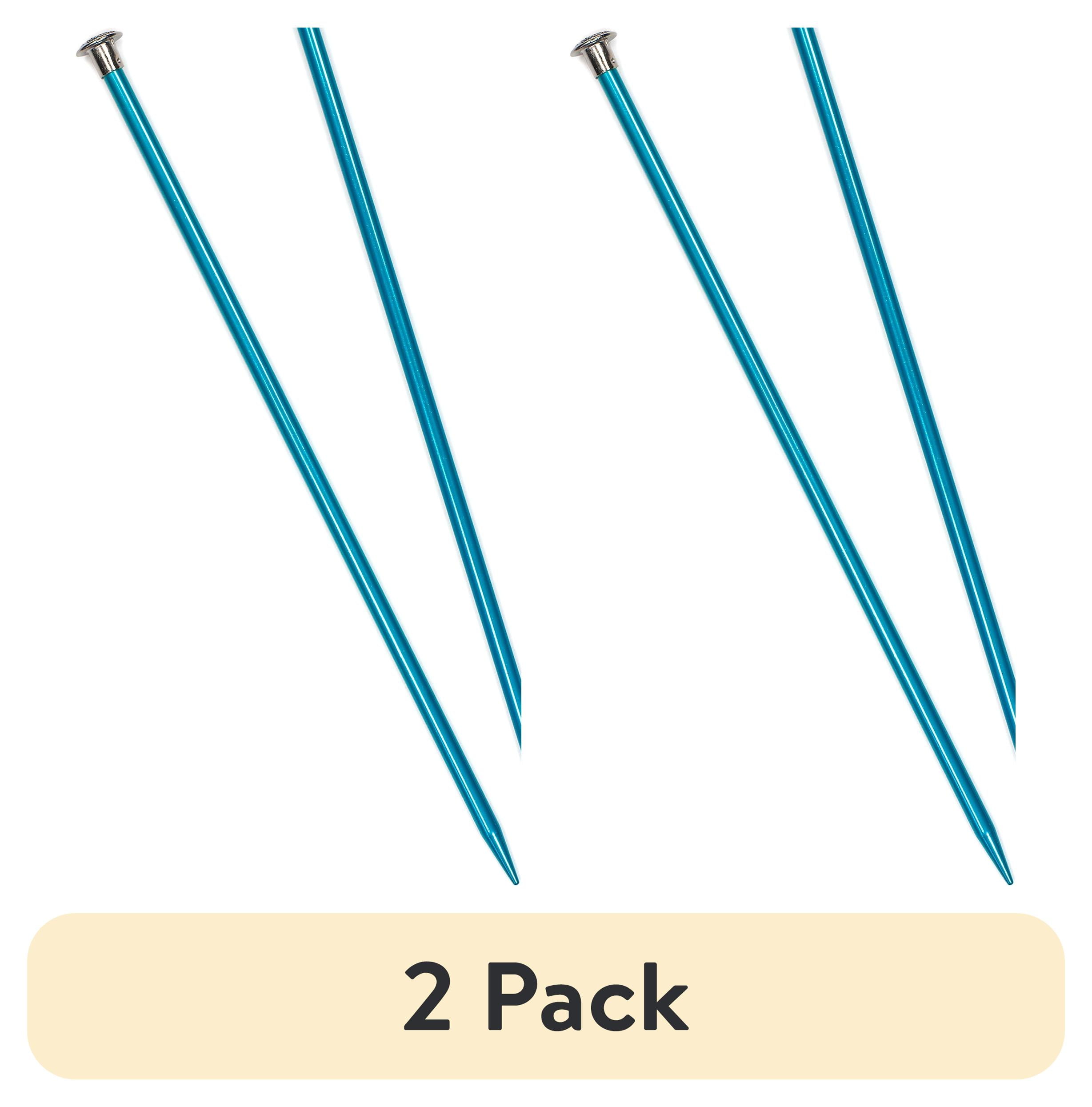 (2 pack) Simplicity Boye Aluminum Knitting Needles, 10 in Size 10, 2 ...