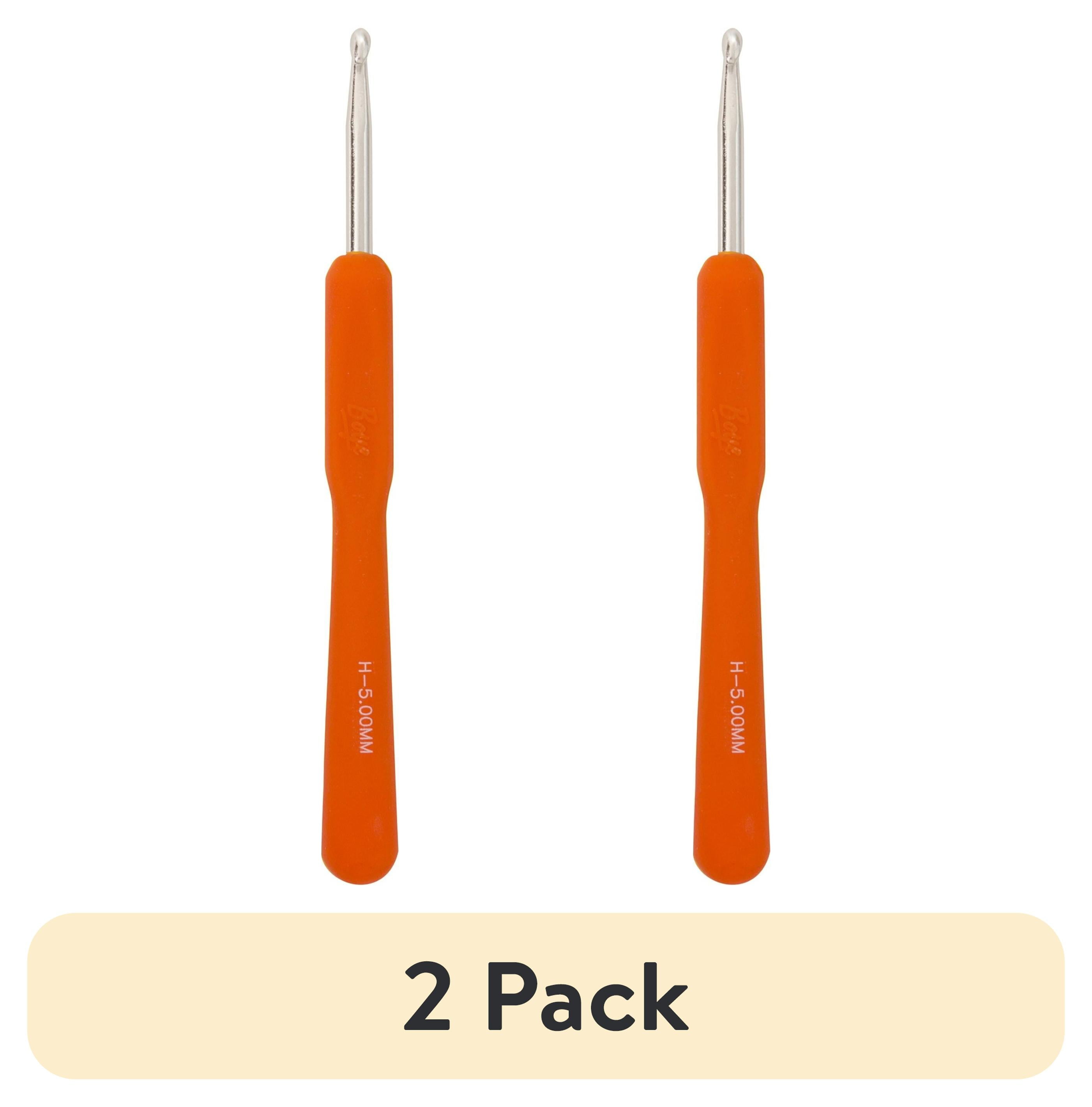 (2 pack) Simplicity Boye Ergonomic Aluminum Crochet Hook, Size H Orange ...