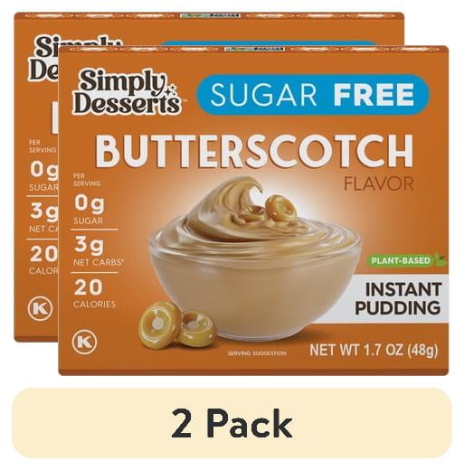 (2 pack) Simply Delish Butterscotch Pudding 1.7 oz. - Walmart.com