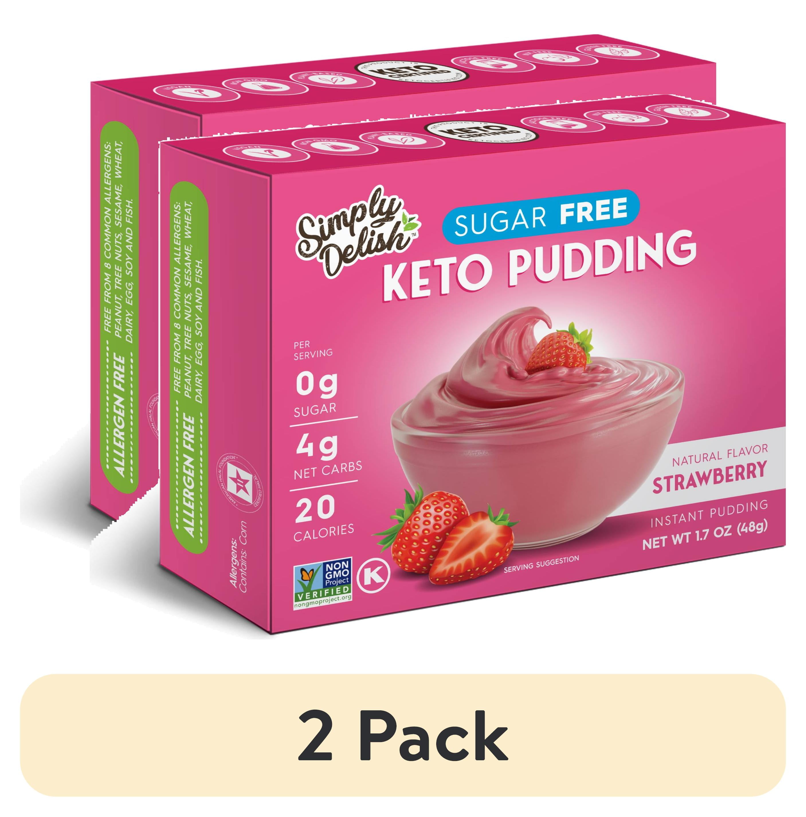 (2 pack) Simply Delish Instant Pudding, Strawberry-1.7 oz - Walmart.com