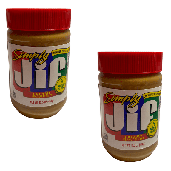 (2 pack) Simply Jif Creamy Peanut Butter, 15.5 oz - Walmart.com