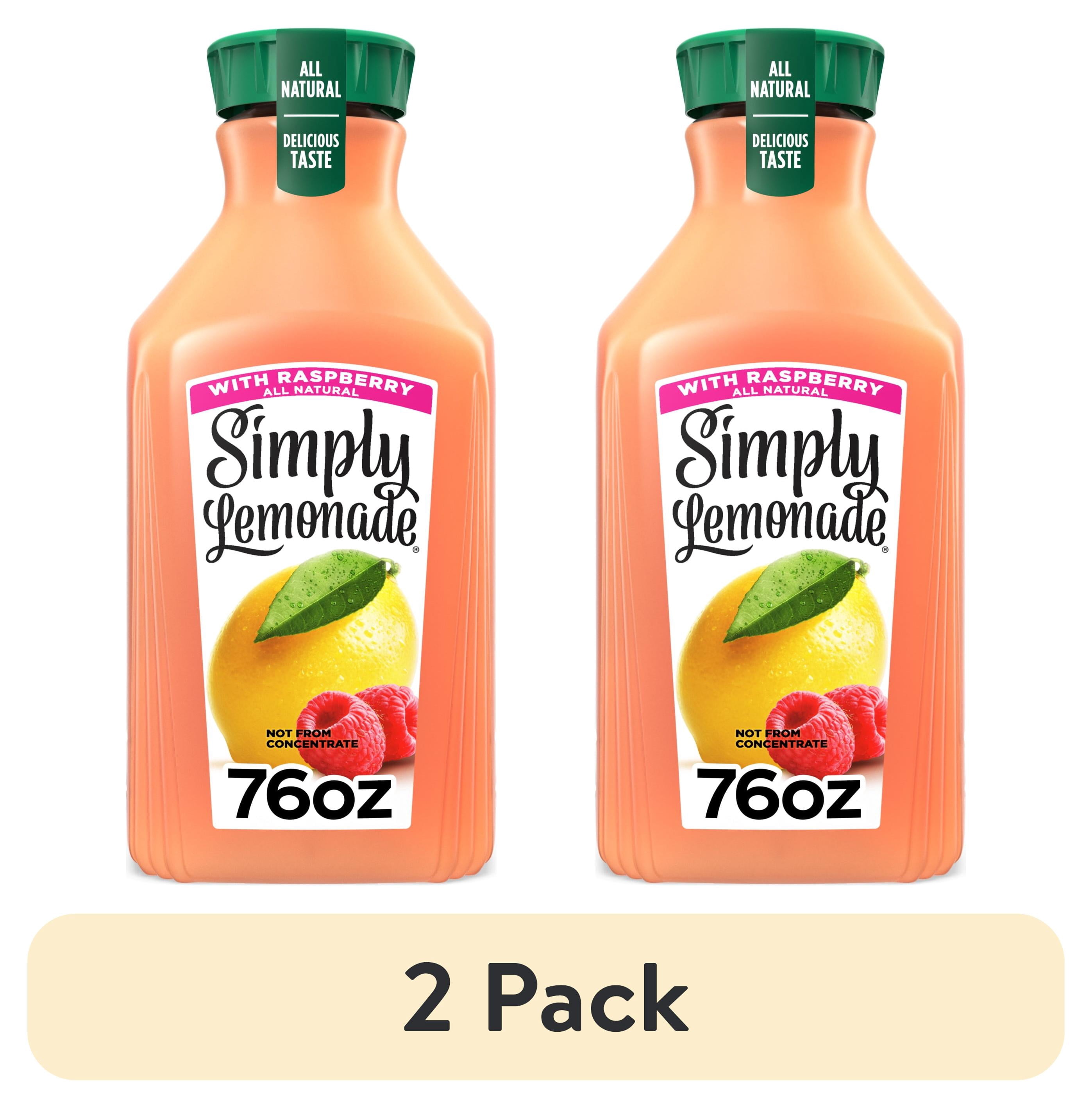 (2 pack) Simply Lemonade w/ Raspberry Bottle, 76 oz bottle - Walmart.com