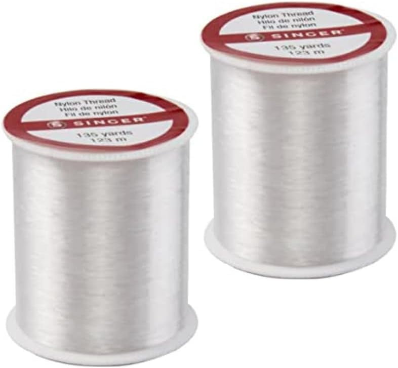 2-pack - Singer 00260 Nylon Thread 135 Yards, Clear 00075691002602 ...