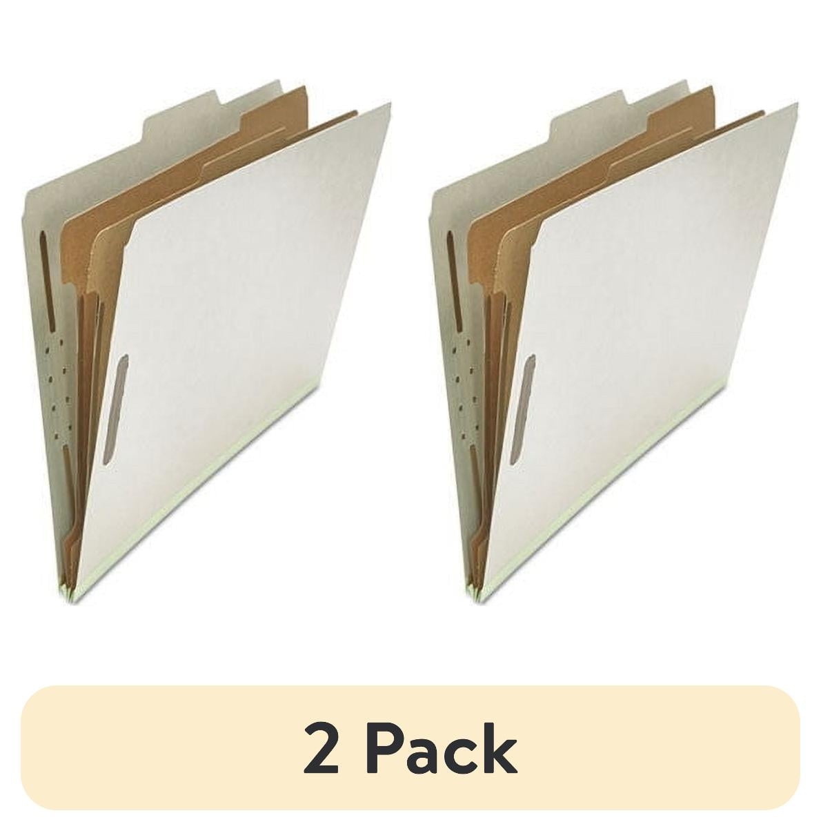 (2 pack) Six--Section Pressboard Classification Folders, 2 Dividers ...