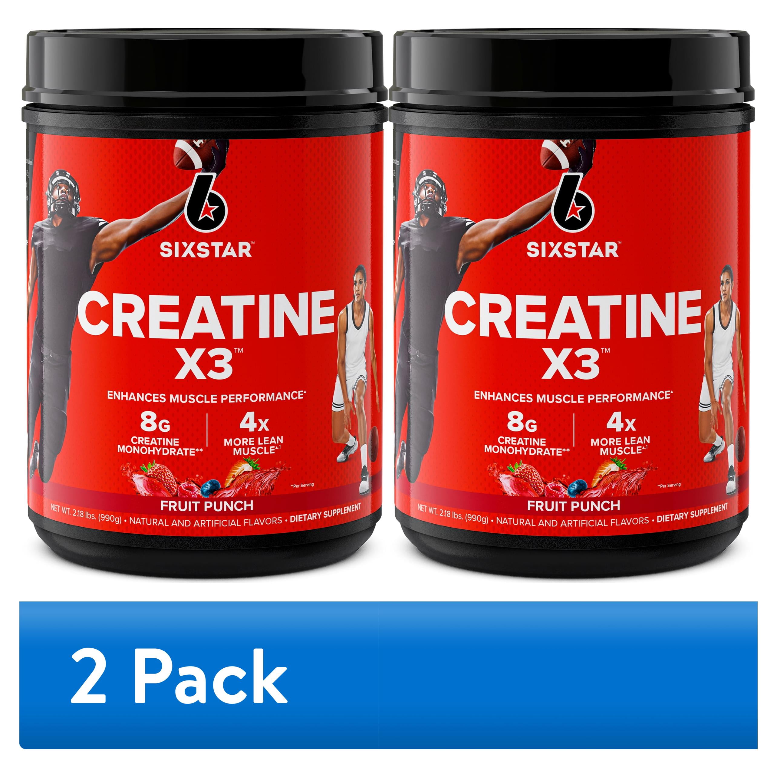 (2 pack) Six Star Pro Nutrition Creatine X3 BCAA Amino Acid Blend ...