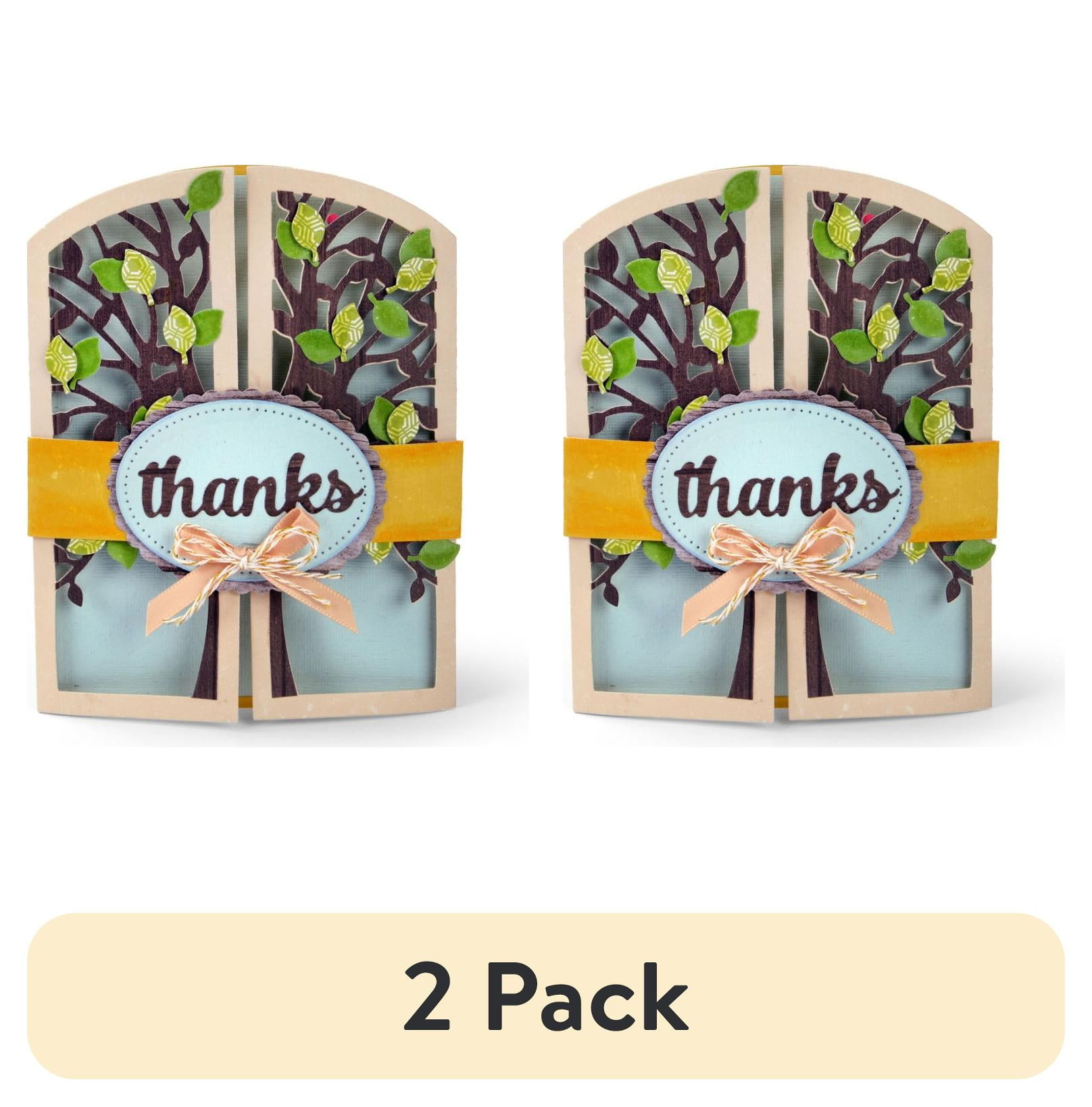 (2 pack) Sizzix Thinlits Die Set 15PK Gatefold Card Tree by Lori Whitlock - Walmart.com