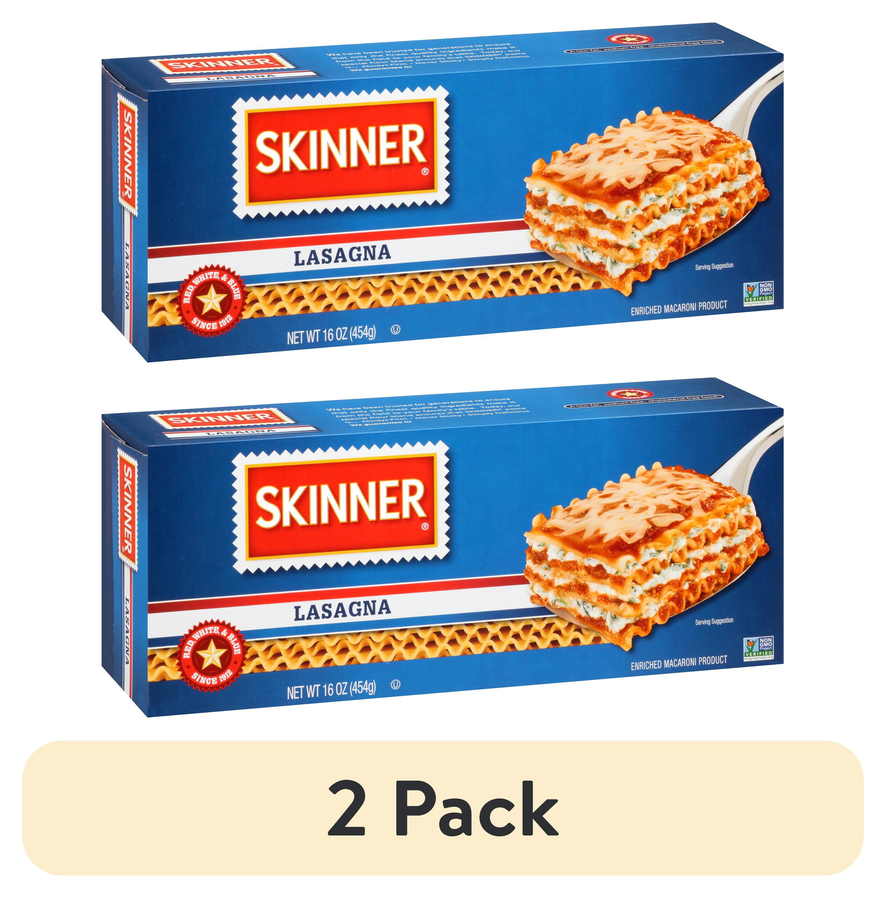 (2 pack) Skinner 16 oz Lasagna Pasta - Walmart.com