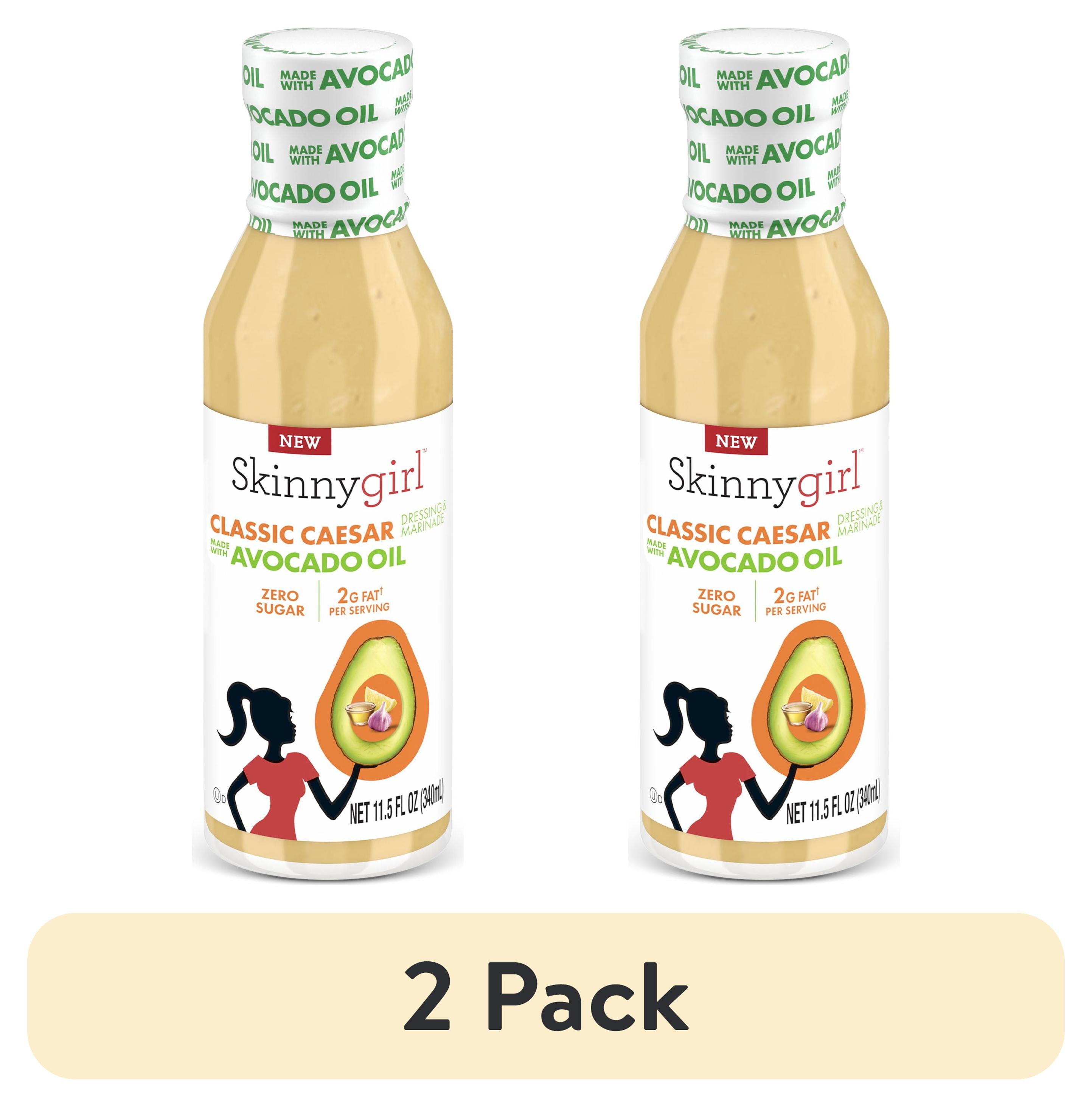 (2 pack) Skinnygirl Avocado Oil Classic Caesar Dressing, Gluten Free ...