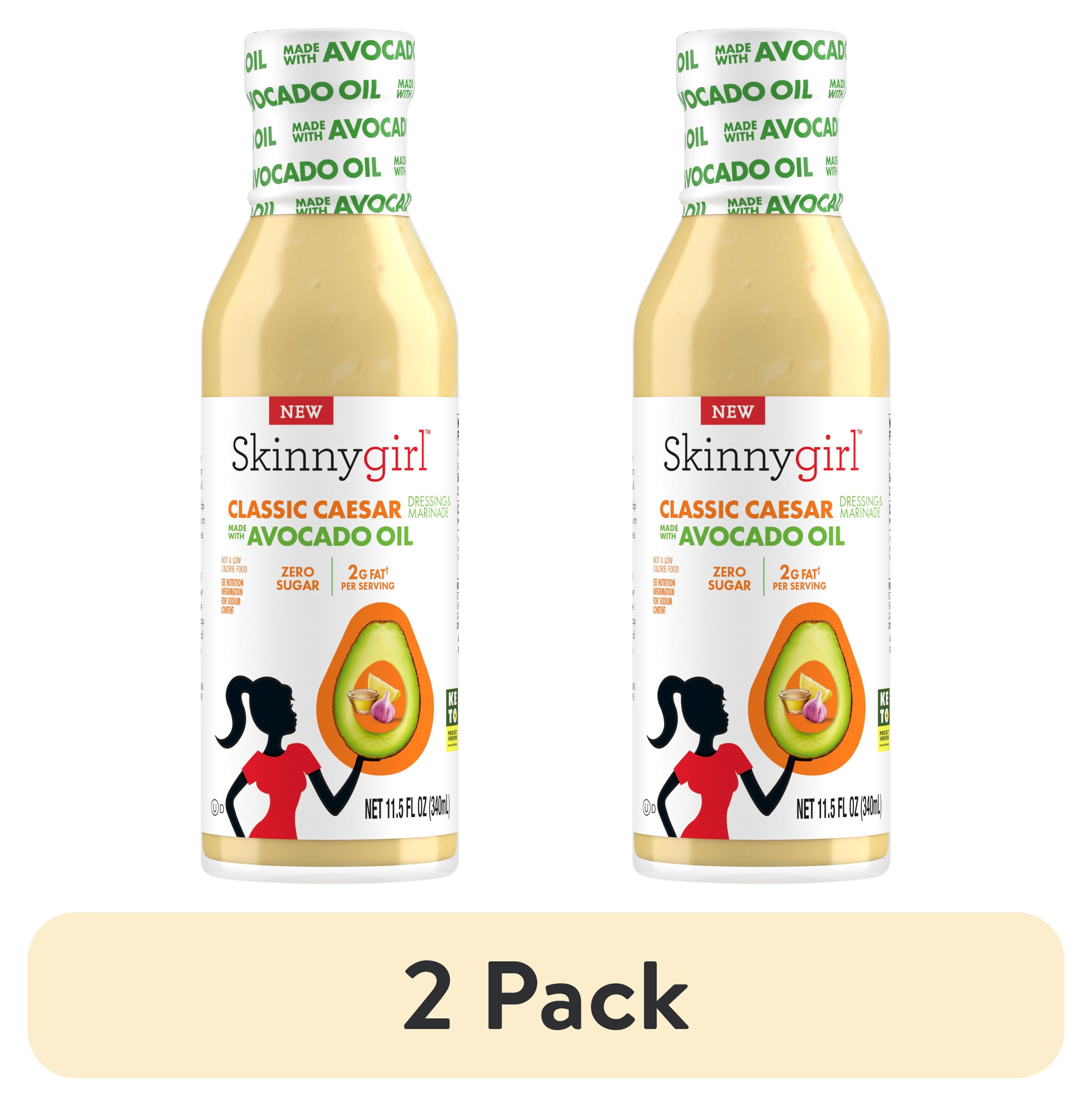 (2 pack) Skinnygirl Avocado Oil Classic Caesar Dressing, Gluten Free ...