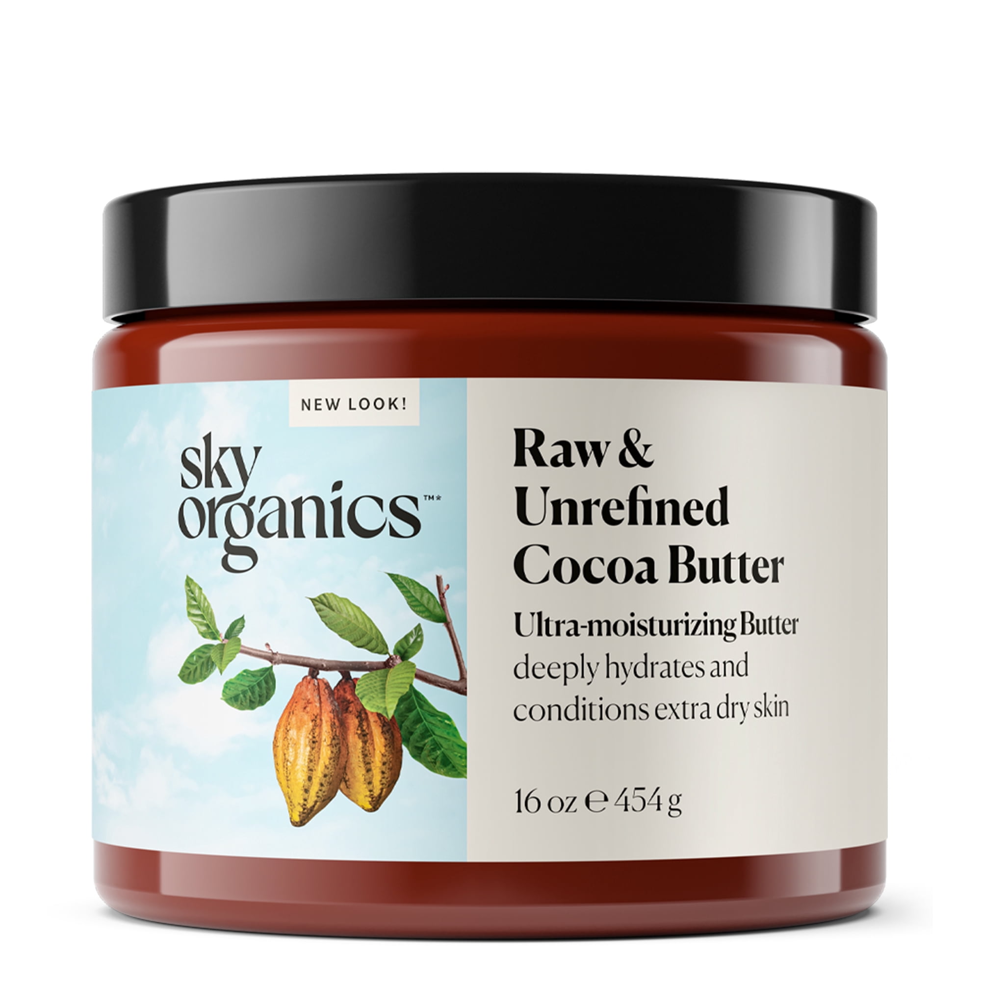 2 pack of Sky Organics Cocoa Butter for Body, 100% Raw & Unrefined ...