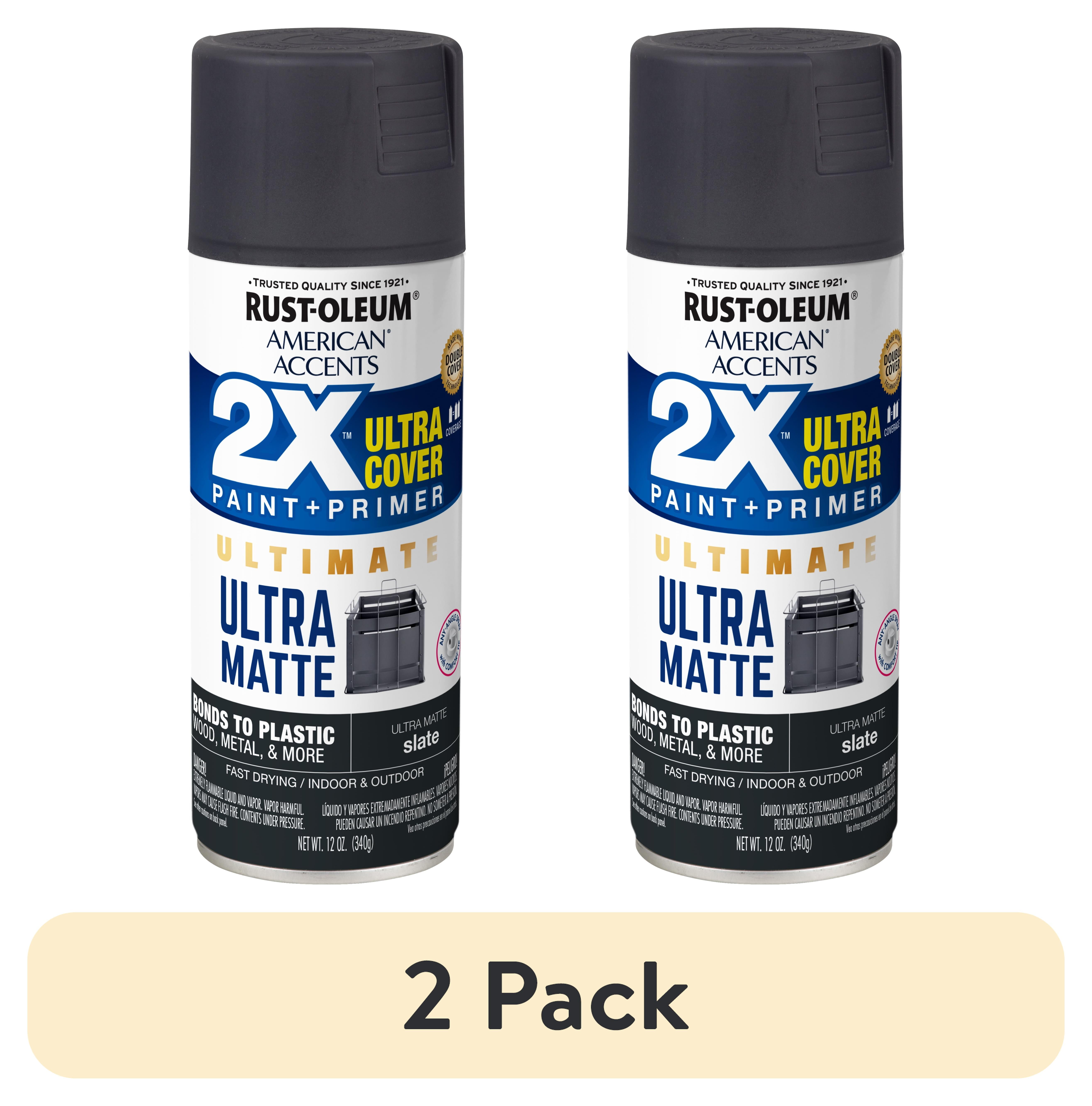 (2 pack) Slate, Rust-Oleum American Accents 2X Ultra Cover Ultra Matte ...