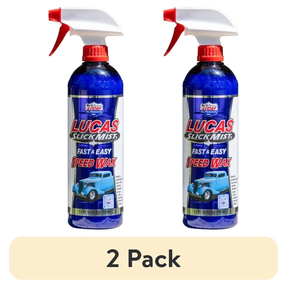 (2 pack) Lucas Oil Slick Mist Speed Wax for Automotive Cleaners ...