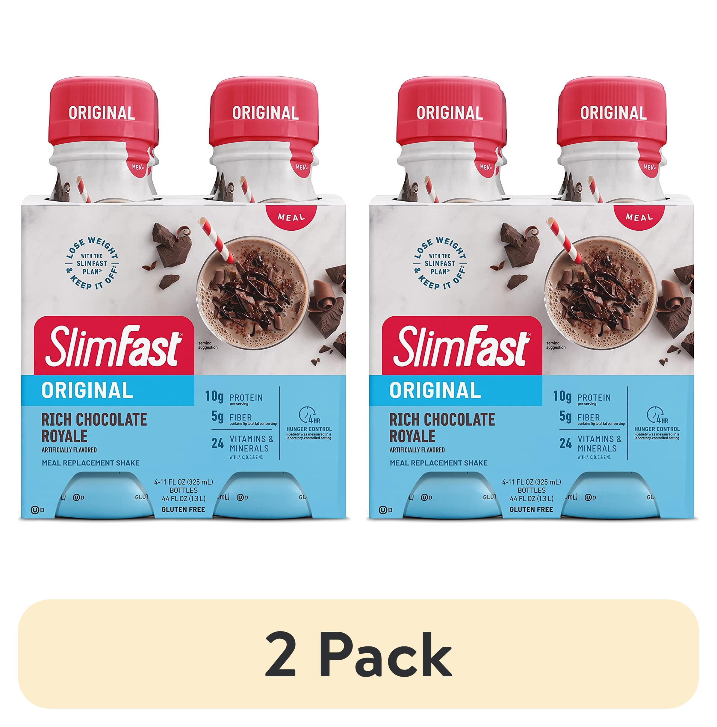 (2 pack) SlimFast Original Ready to Drink Meal Replacement Shakes, Rich ...