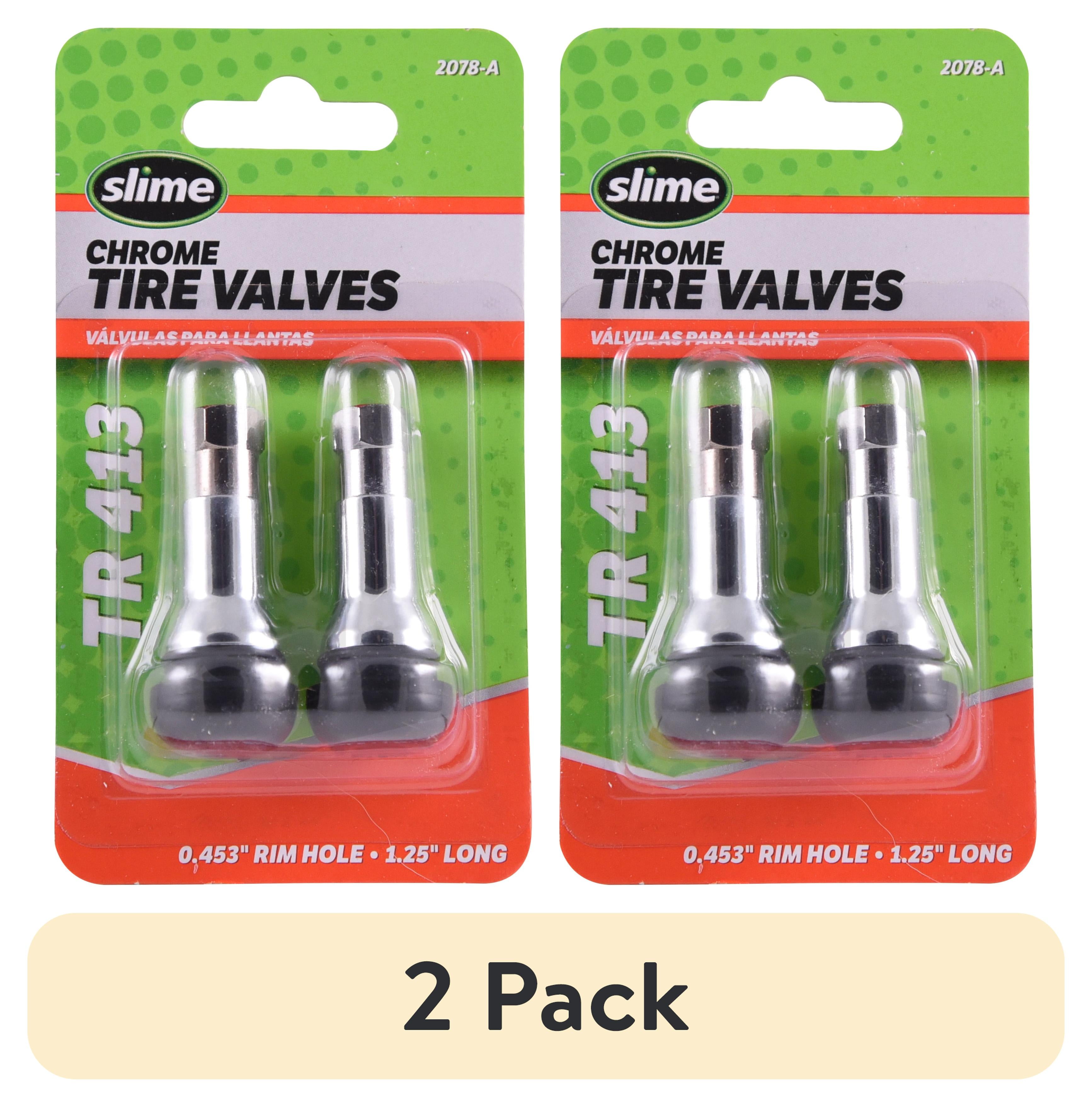 Slime TR413 Chrome Tubeless Tire Valves - Pack of 2 - Walmart.com