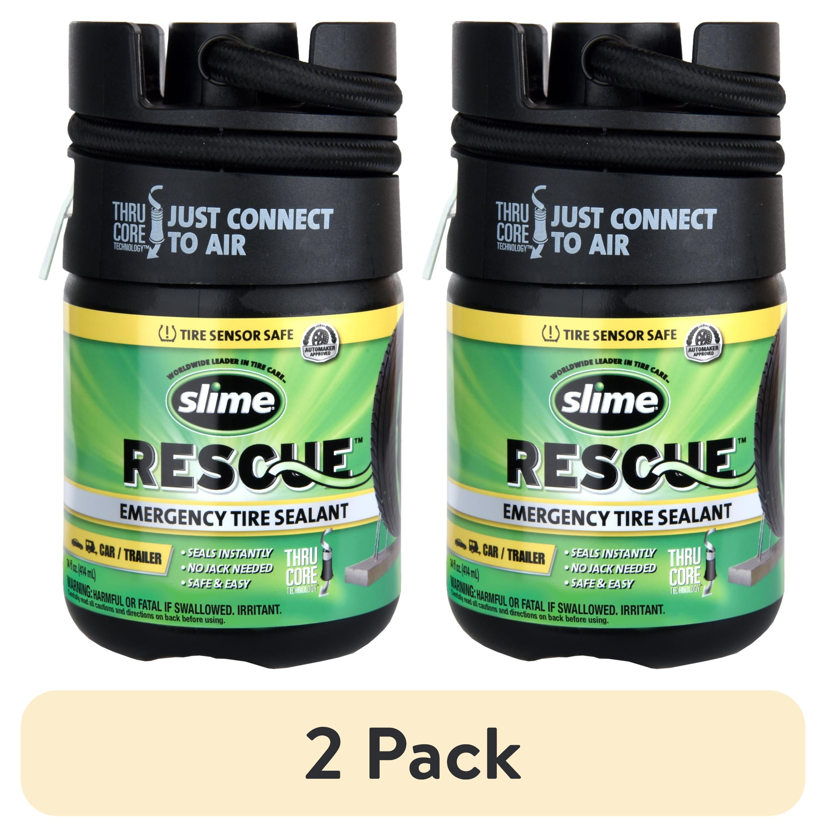 (2 pack) Slime Rescue-Emergency Tire Repair Sealant 14oz - Walmart.com