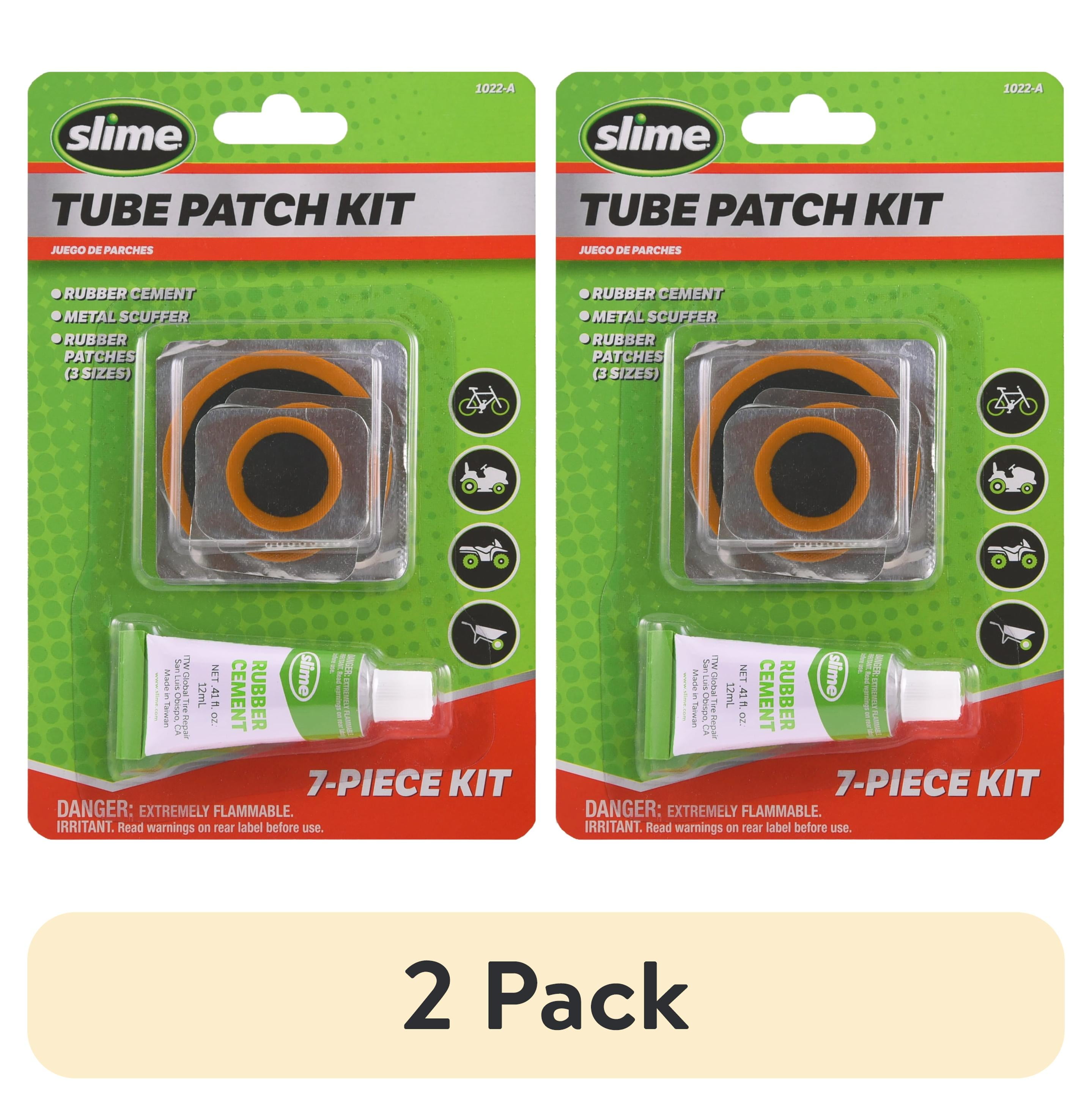 (2 pack) Slime Seven Piece Bike Inner Tube Patch Kit - 1022-a - Walmart.com