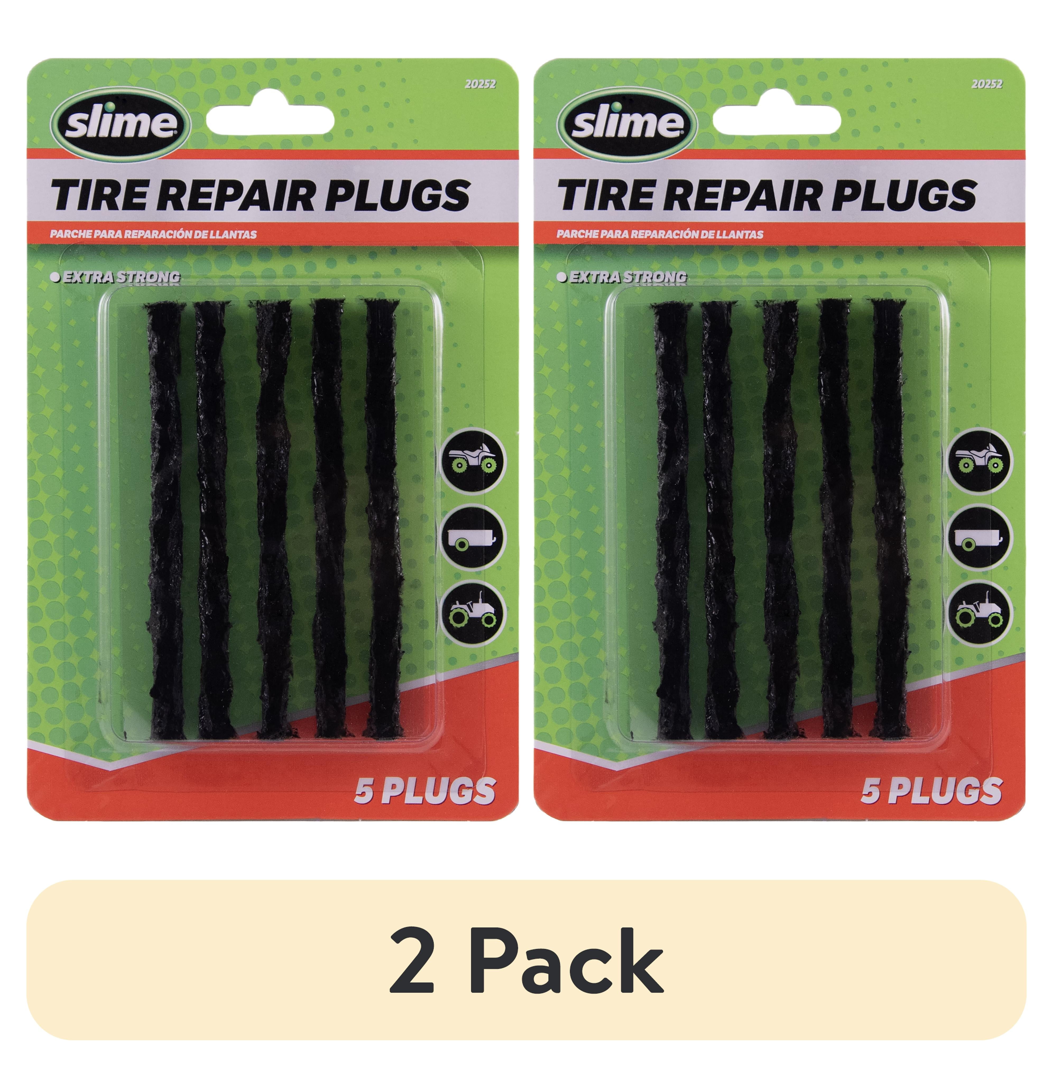 (2 pack) Slime Tire Repair 4" Long Plugs 5 - Pack Brown - 20252 ...