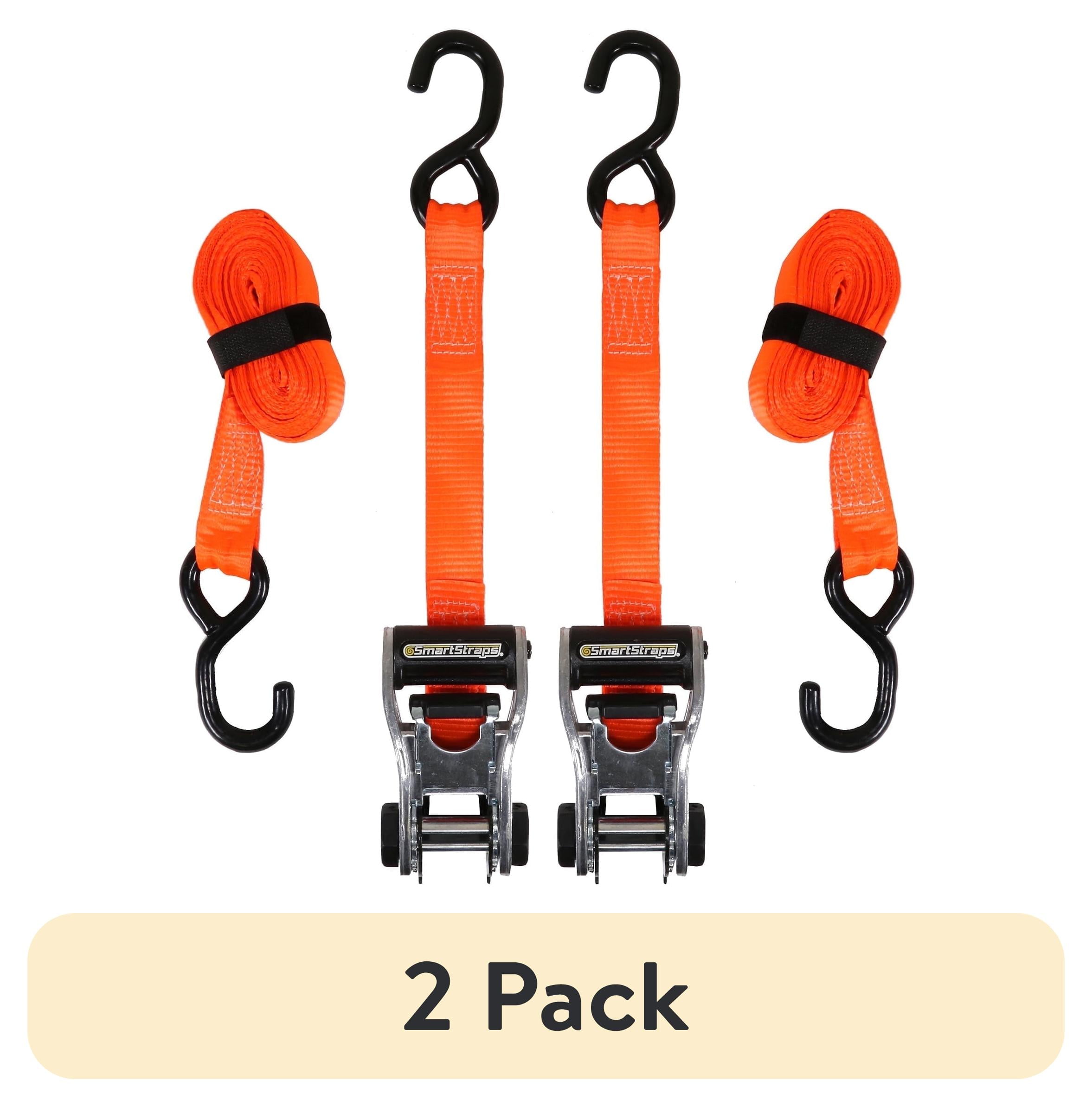SmartStraps Ratcheting Tie Down Straps 1.25in x 14ft 3000lb Orange 2 ...