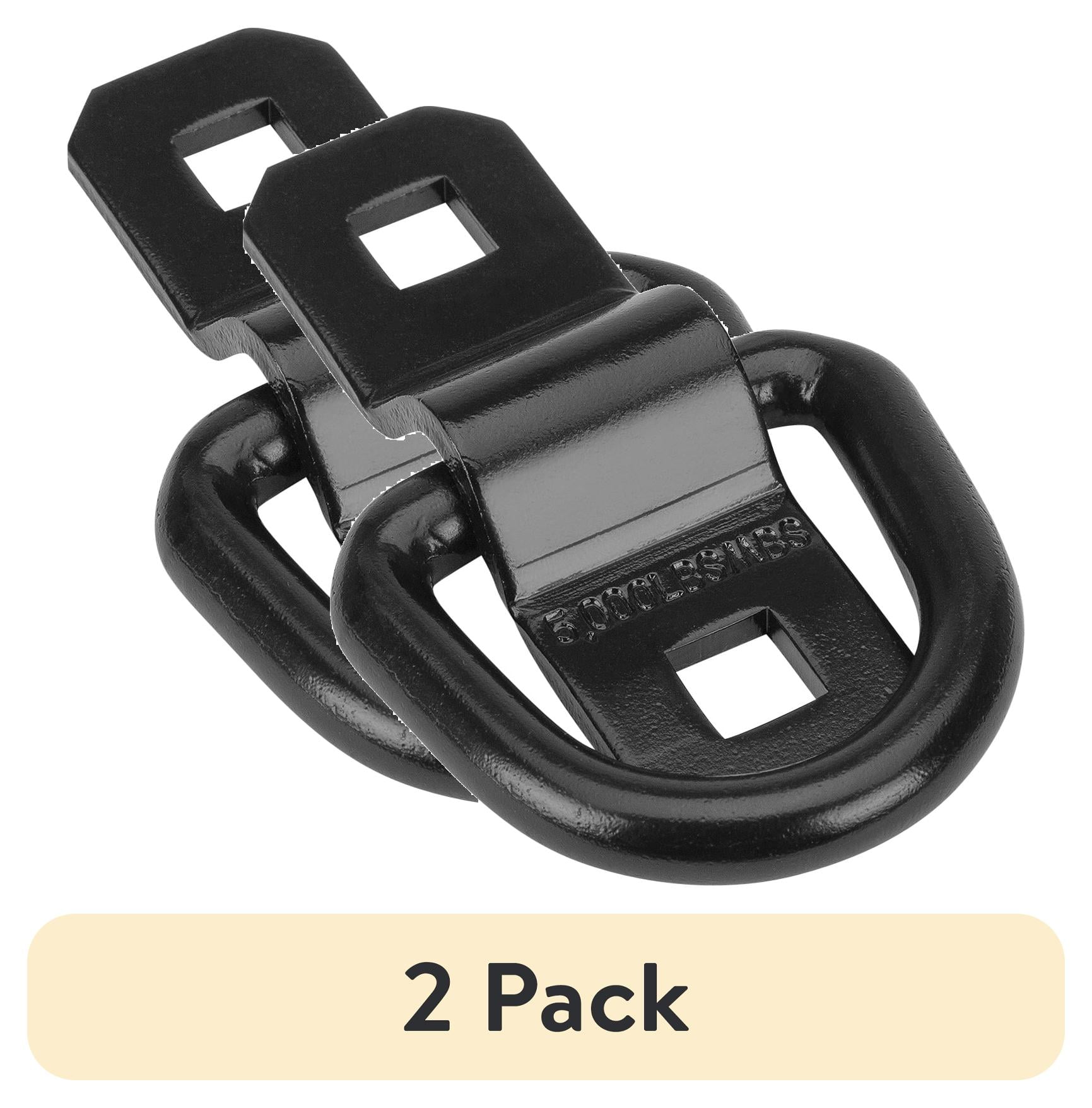 (2 pack) SmartStraps Surface Mount D-Ring, Heavy Duty, 3/8in Diameter ...