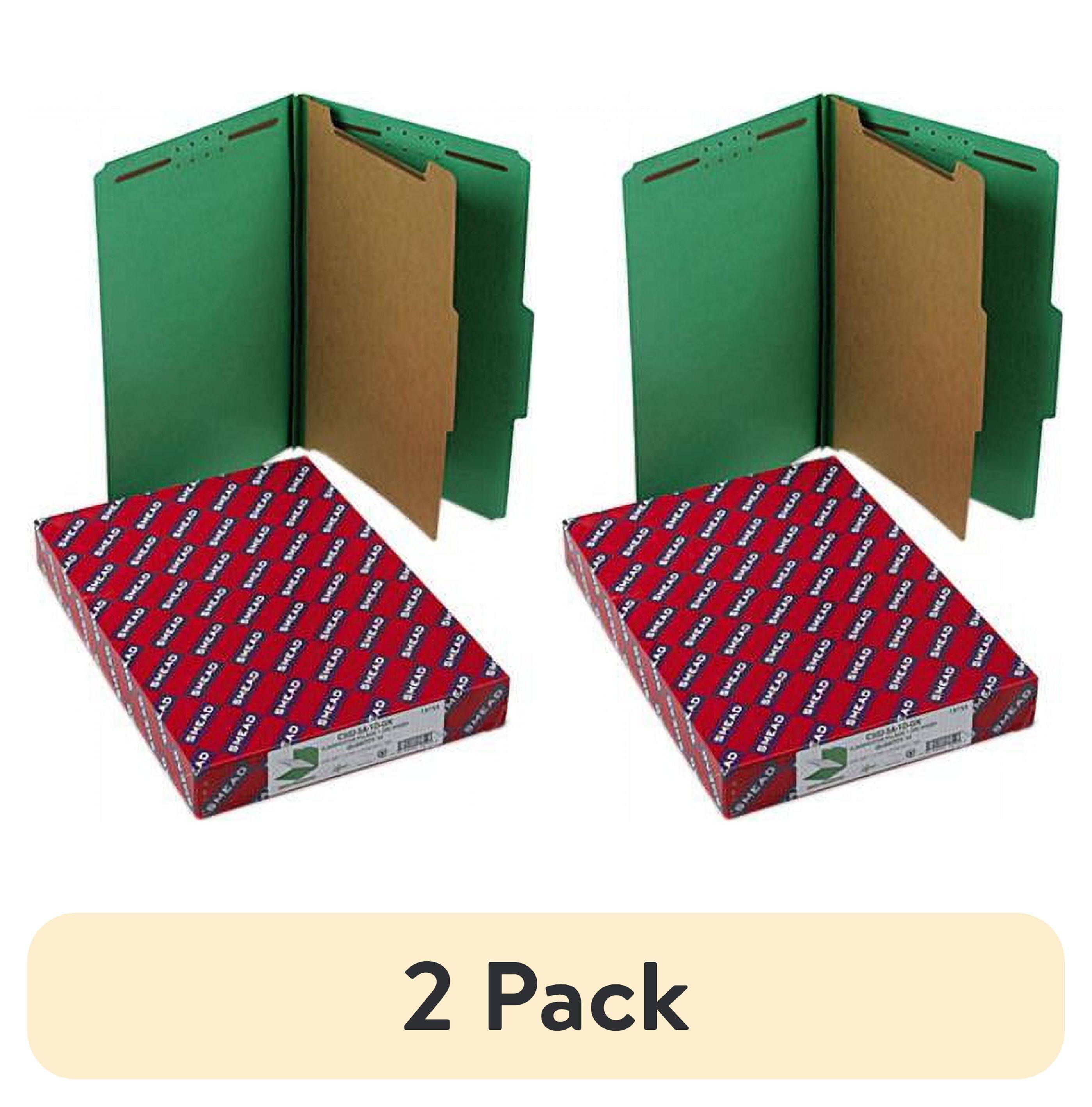 (2 pack) Smead 18733 Pressboard Classification Folders, Legal, Four ...
