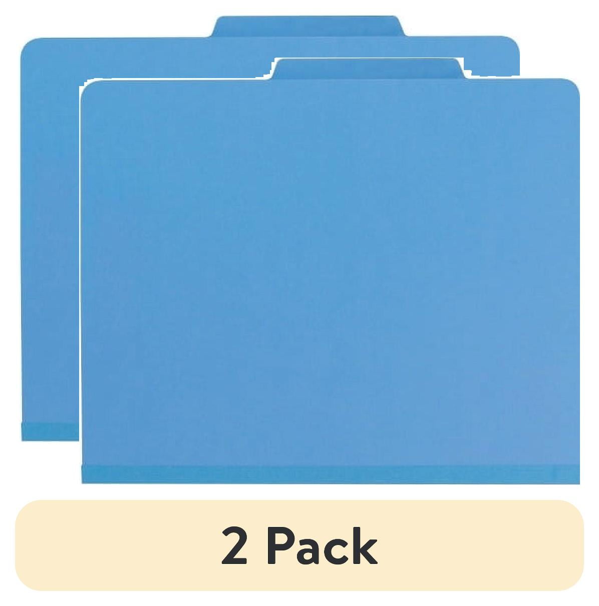 (2 pack) Smead 2/5-cut ROC Colored Classification Folders Letter - 8 1/ ...