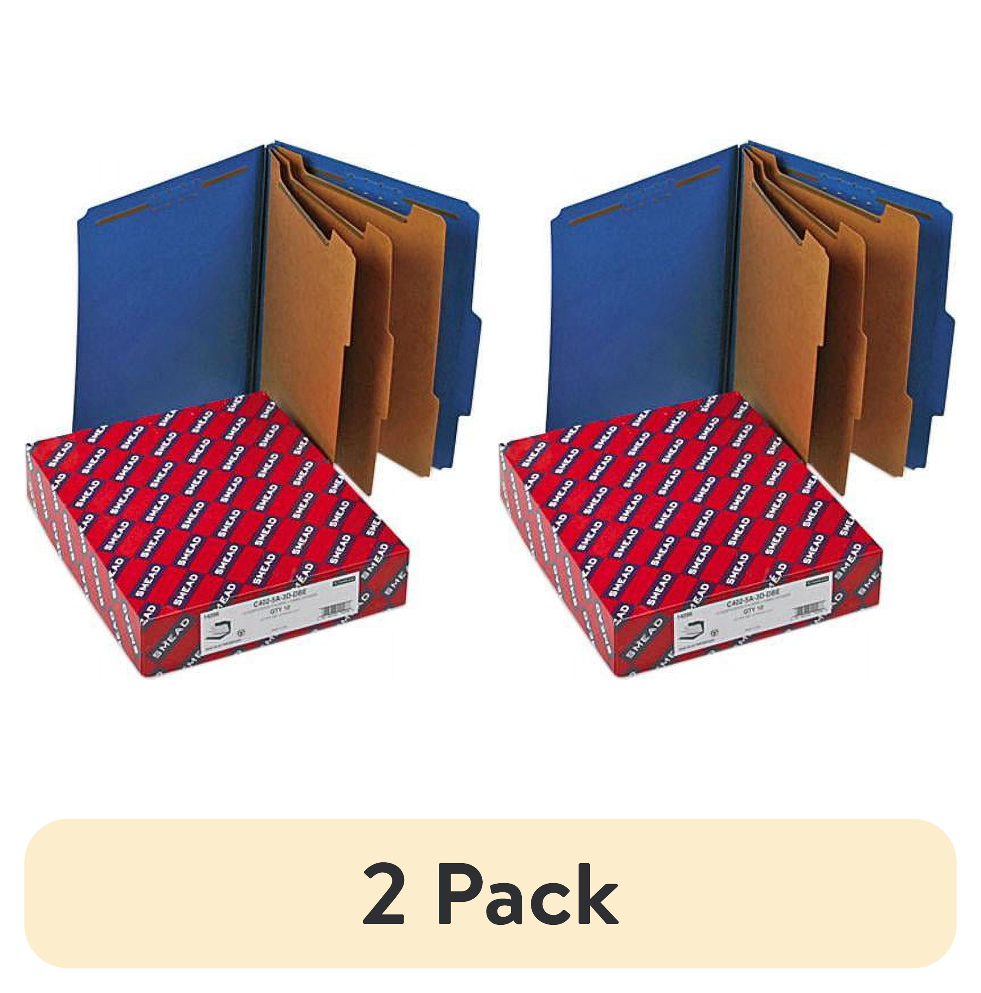 (2 pack) Smead Pressboard Classification File Folder with S - Walmart.com