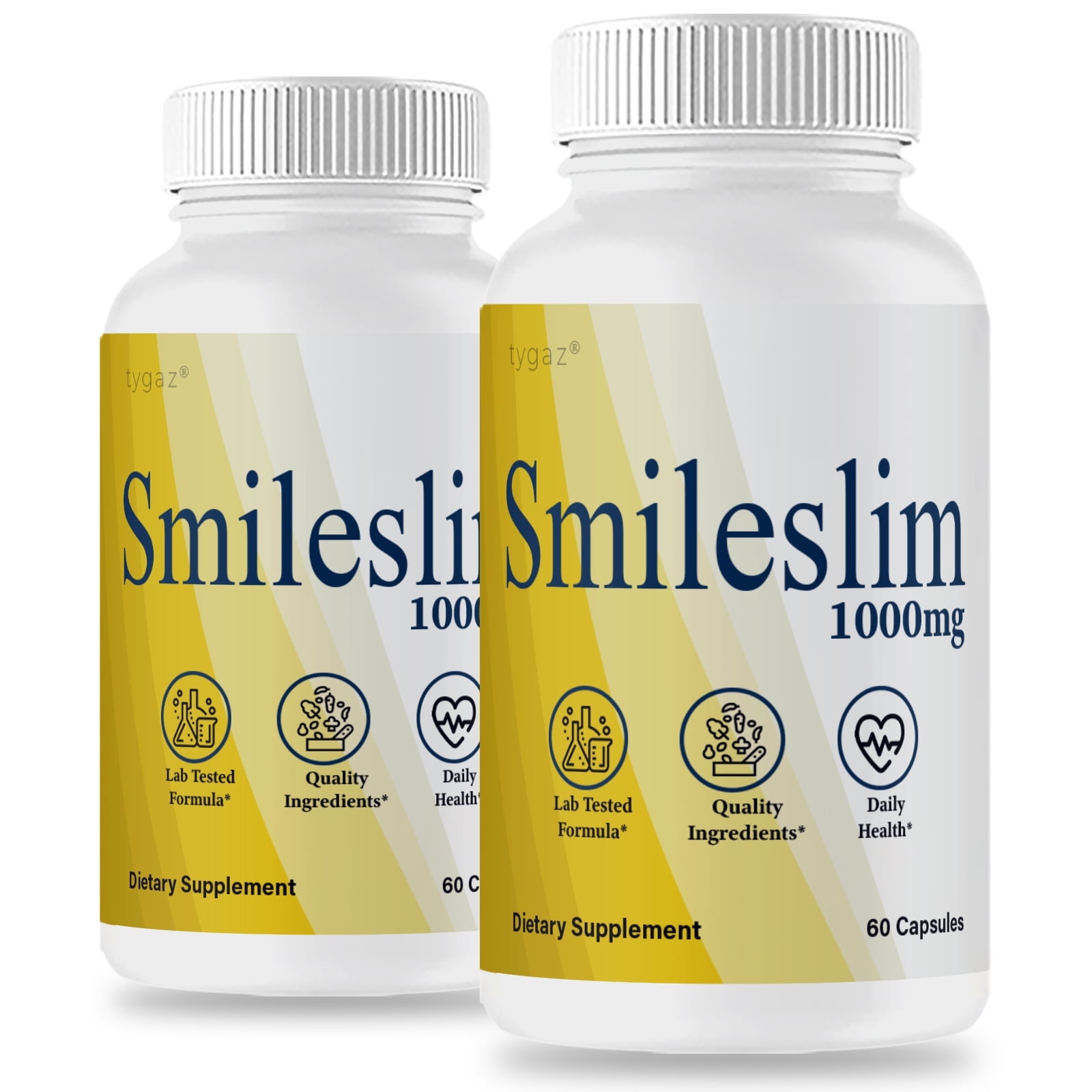 (2 pack) SmileSlim - Smile Slim Pill Supplement - Walmart.com