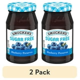 (2 pack) Smucker's: Blueberry Sugar Free Preserves, 12.75 oz - Walmart.com