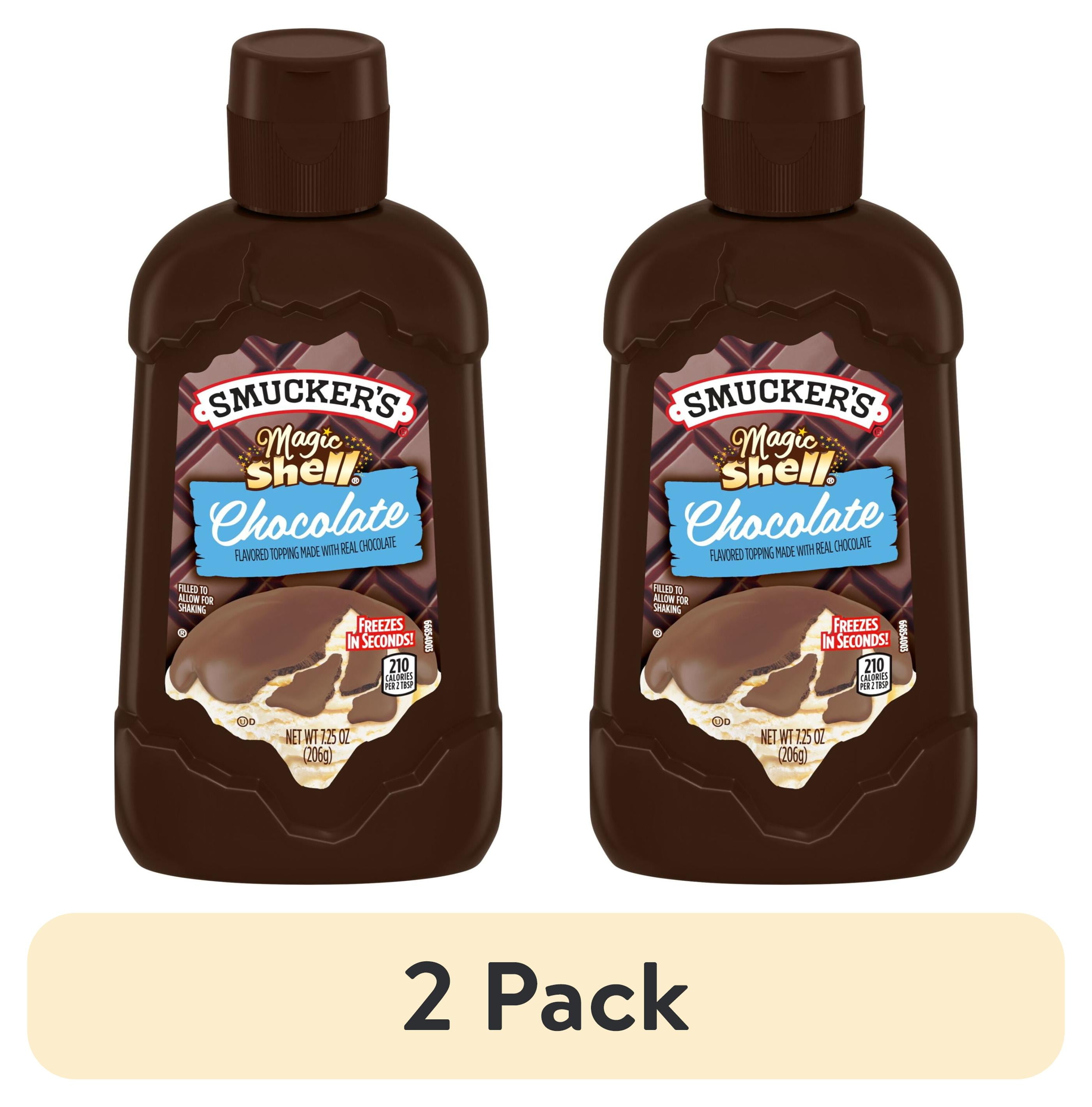 (2 pack) Smucker's Magic Shell Chocolate Topping, 7.25 oz - Walmart.com
