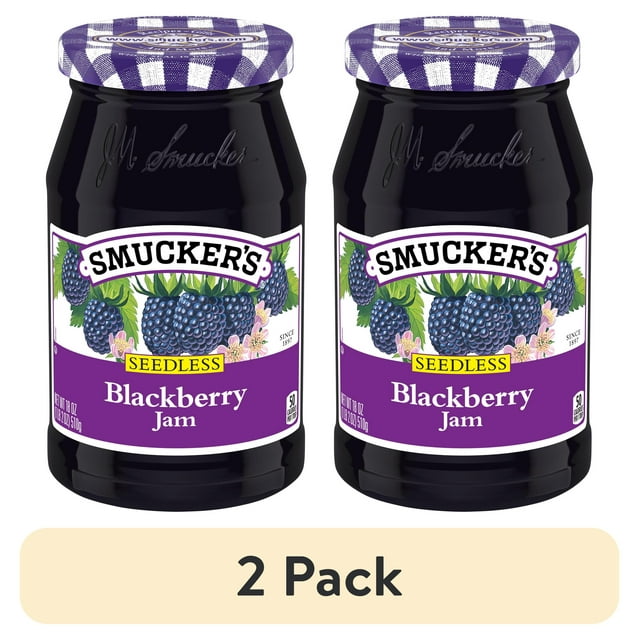 (2 pack) Smucker's Seedless Blackberry Jam, 18-Ounce - Walmart.com