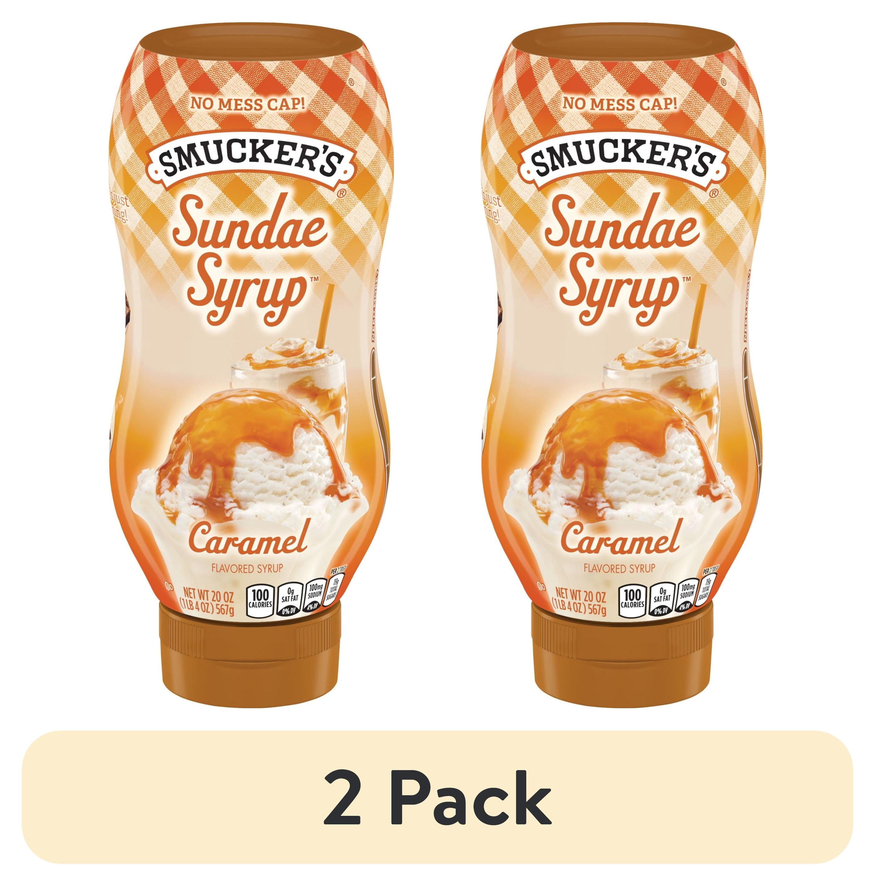 (2 pack) Smucker's Sundae Syrup Caramel Flavored Syrup, 20 Ounces ...