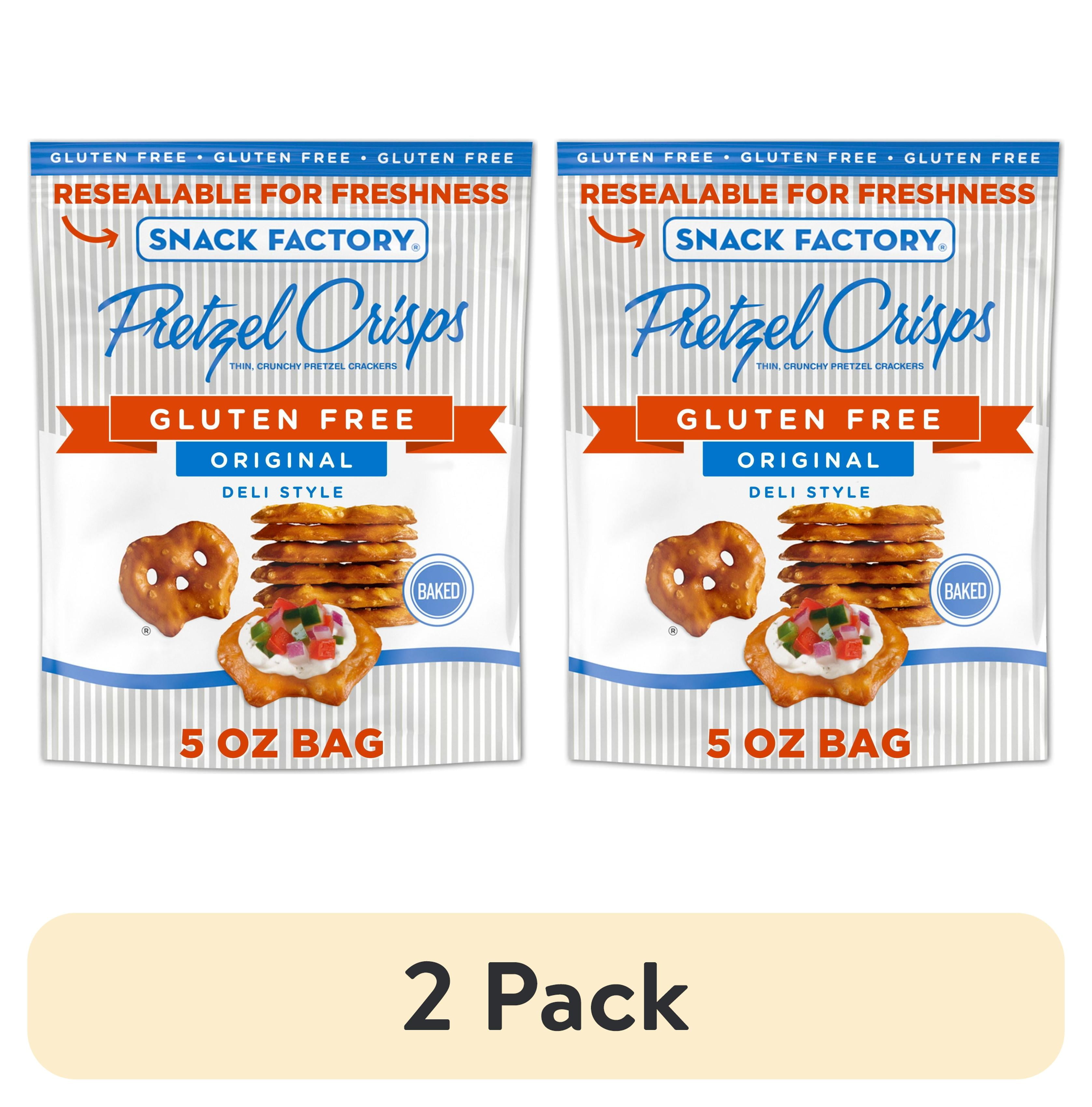 (2 pack) Snack Factory Pretzel Crisps Gluten Free, Original Flavor, 5 ...